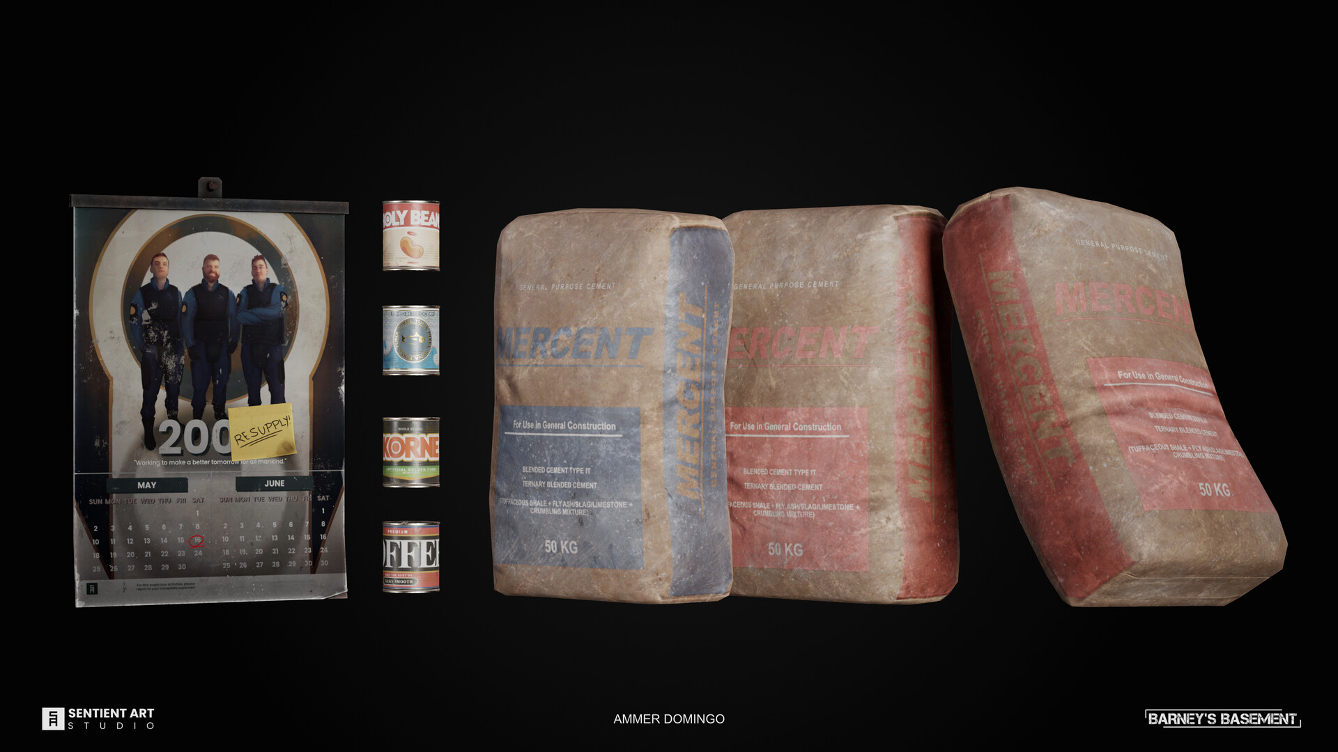 Ammer Domingo - Barney's Basement | Props