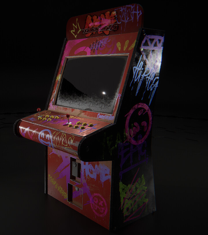 ArtStation - Old Tekken 6 Arcade Machine