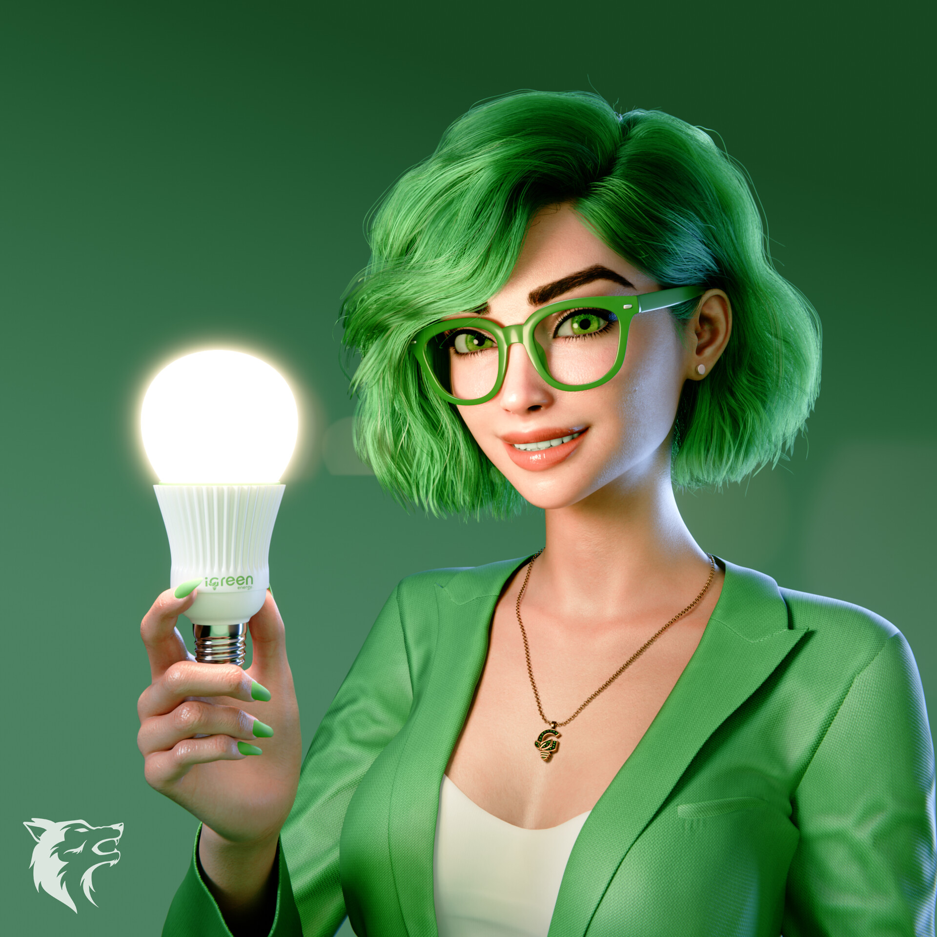 ArtStation - Sol - Igreen Virtual Assistant