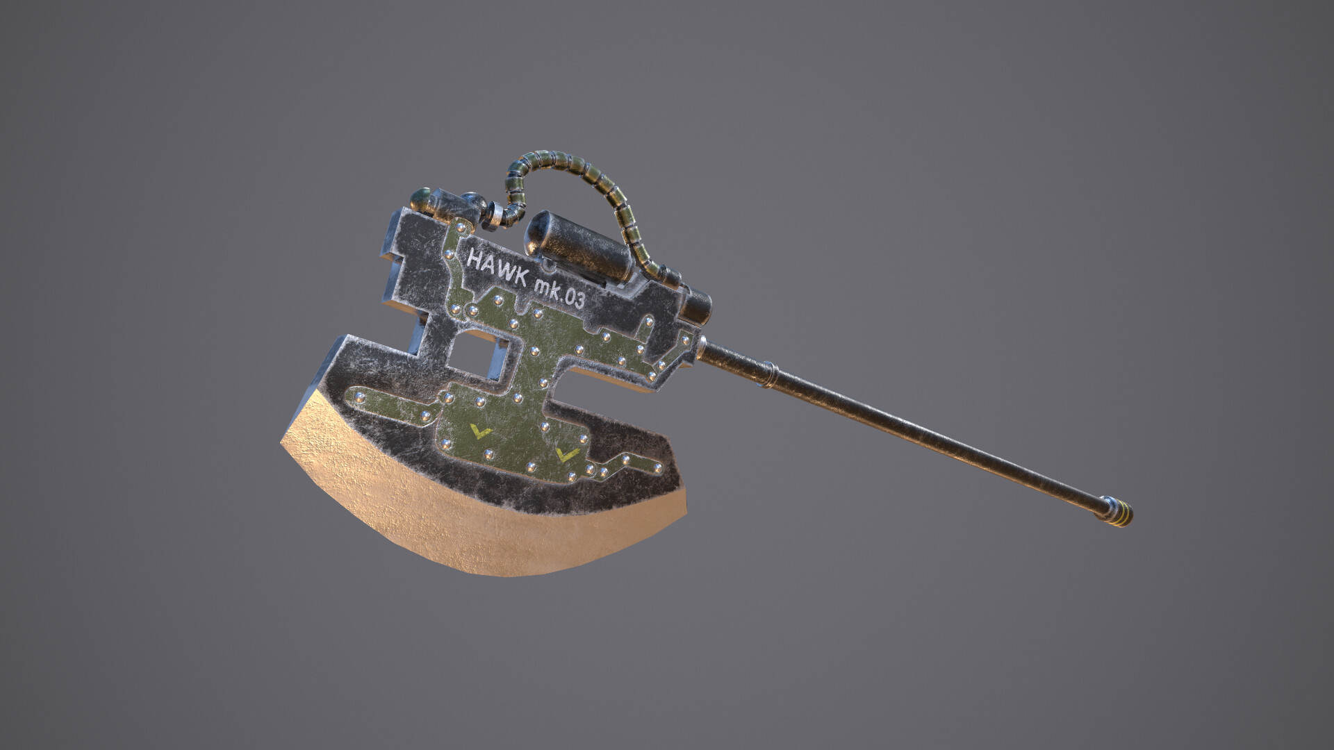 ArtStation - MS-06 Zaku II Axe Type 3D Model