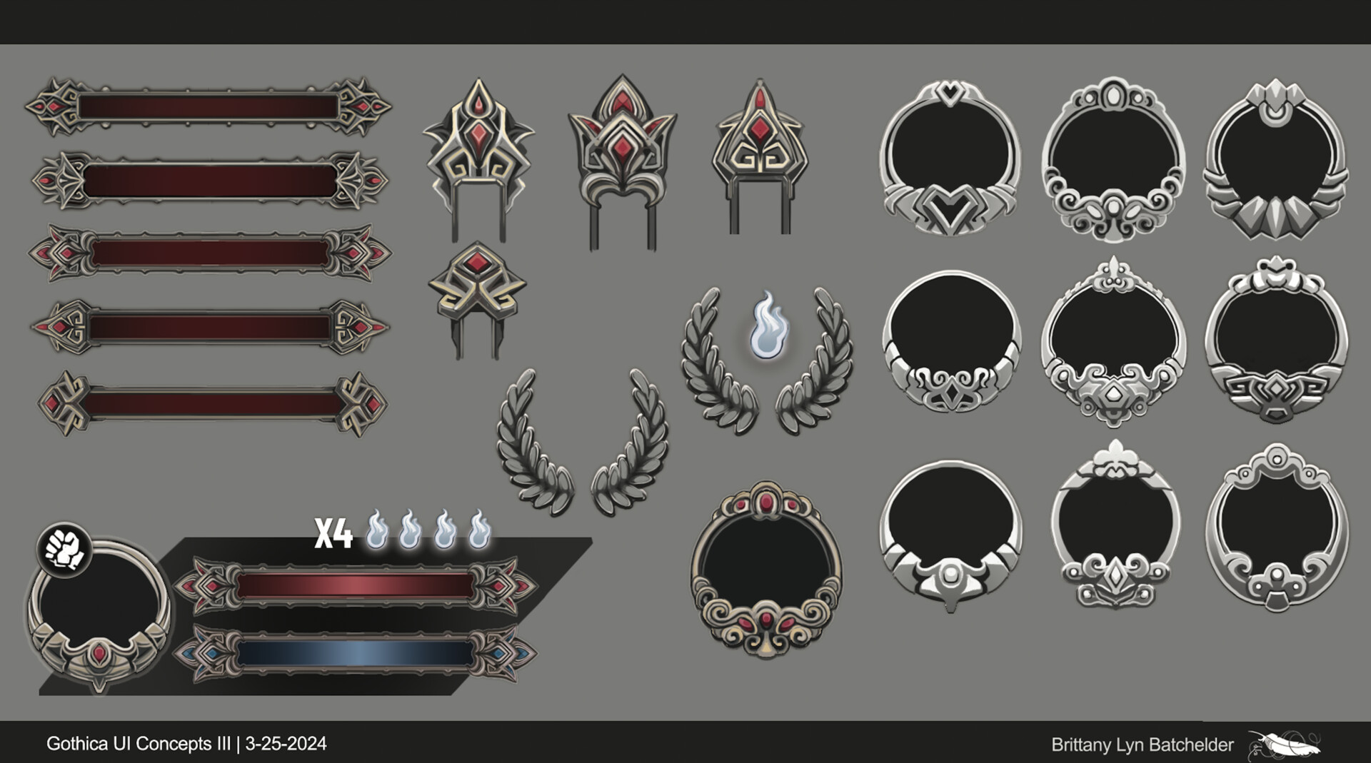 ArtStation - Additional Gothica UI Concepts