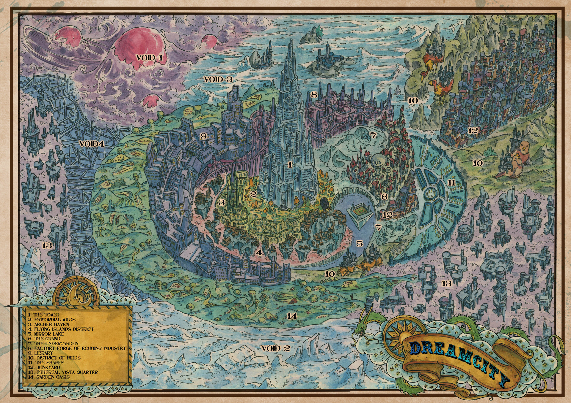 ArtStation - Second Map created for the RPG project "Dream City Knights ...