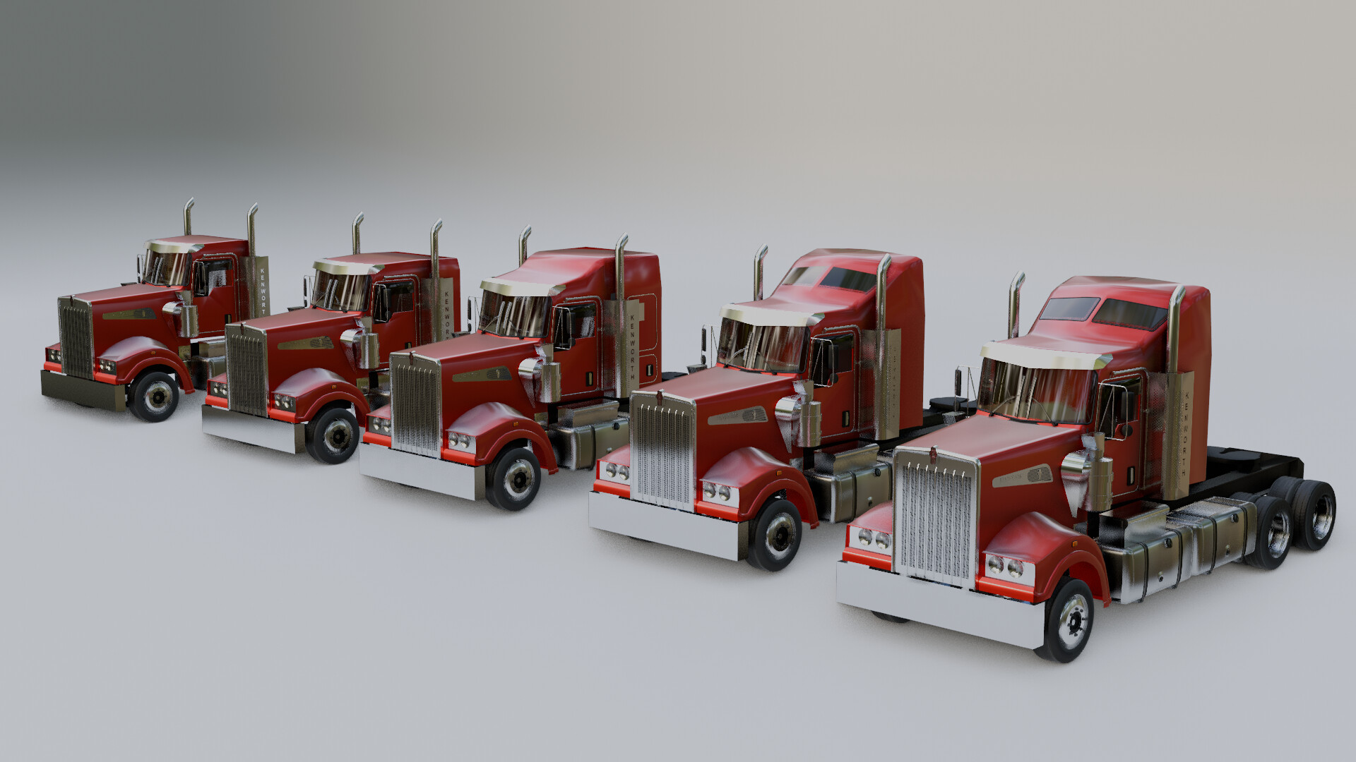 ArtStation - Kenworth Trucks lineup