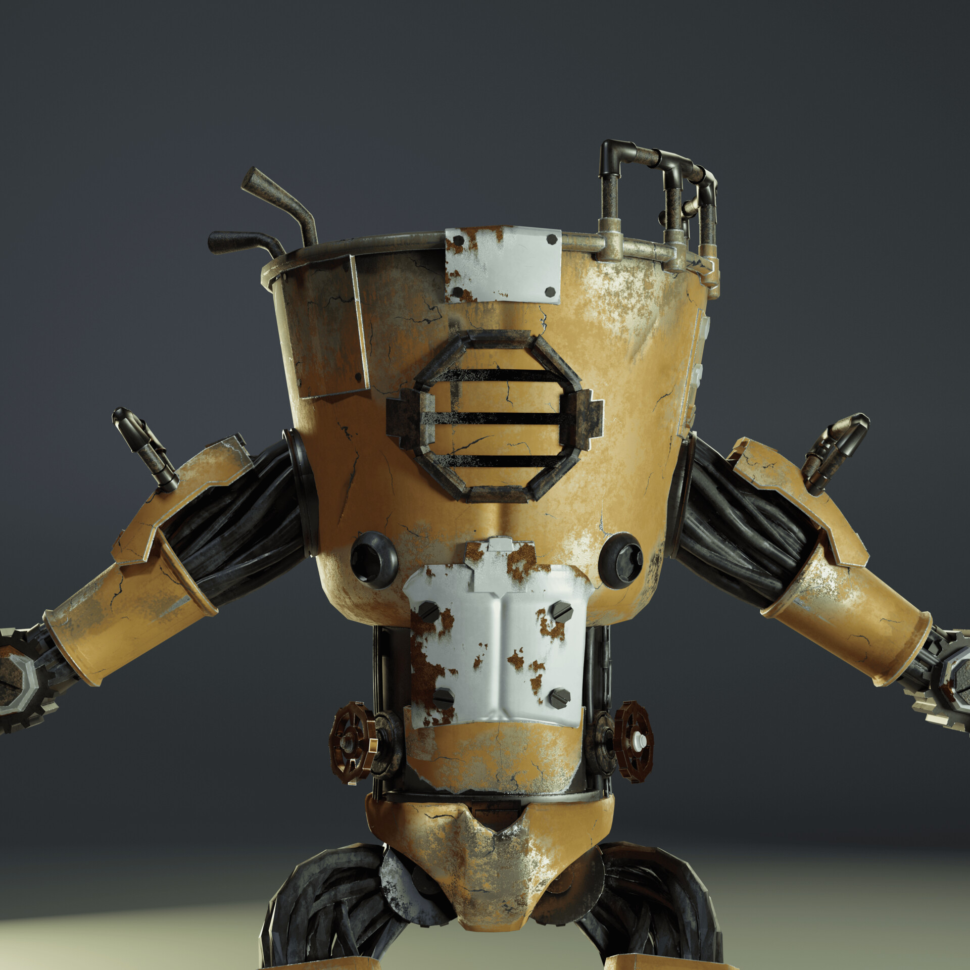 ArtStation - Rusty old robot