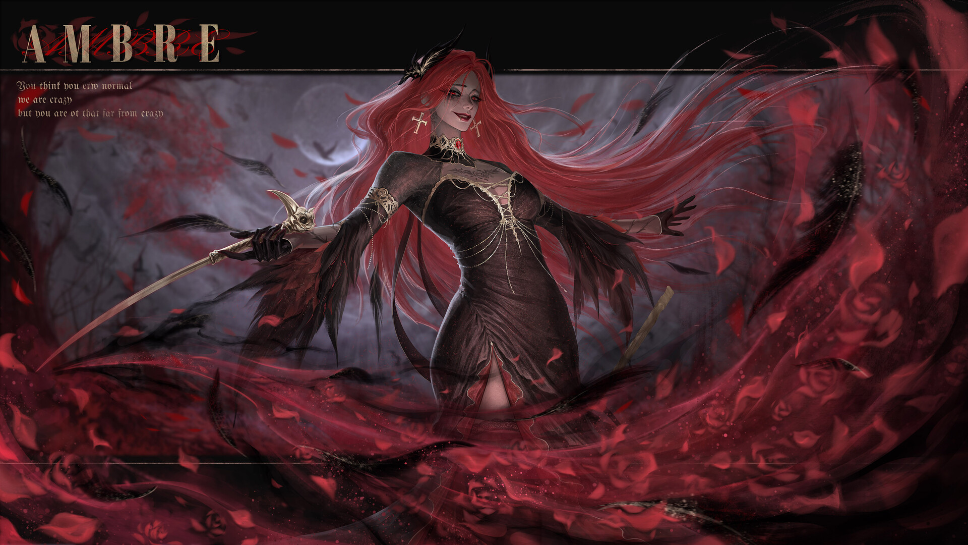 ArtStation - Roses and Crows