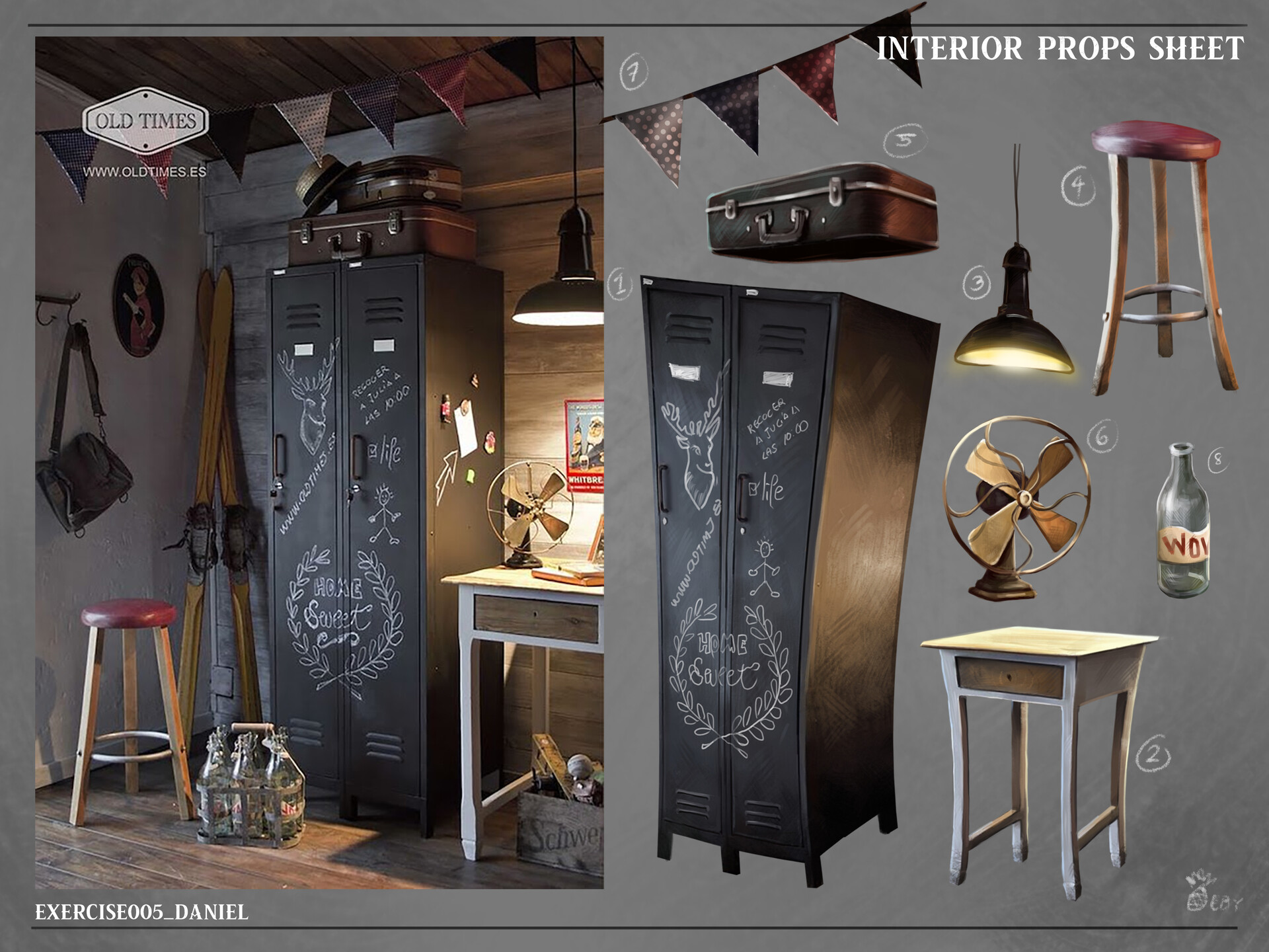 ArtStation - Props Design: INTERIOR
