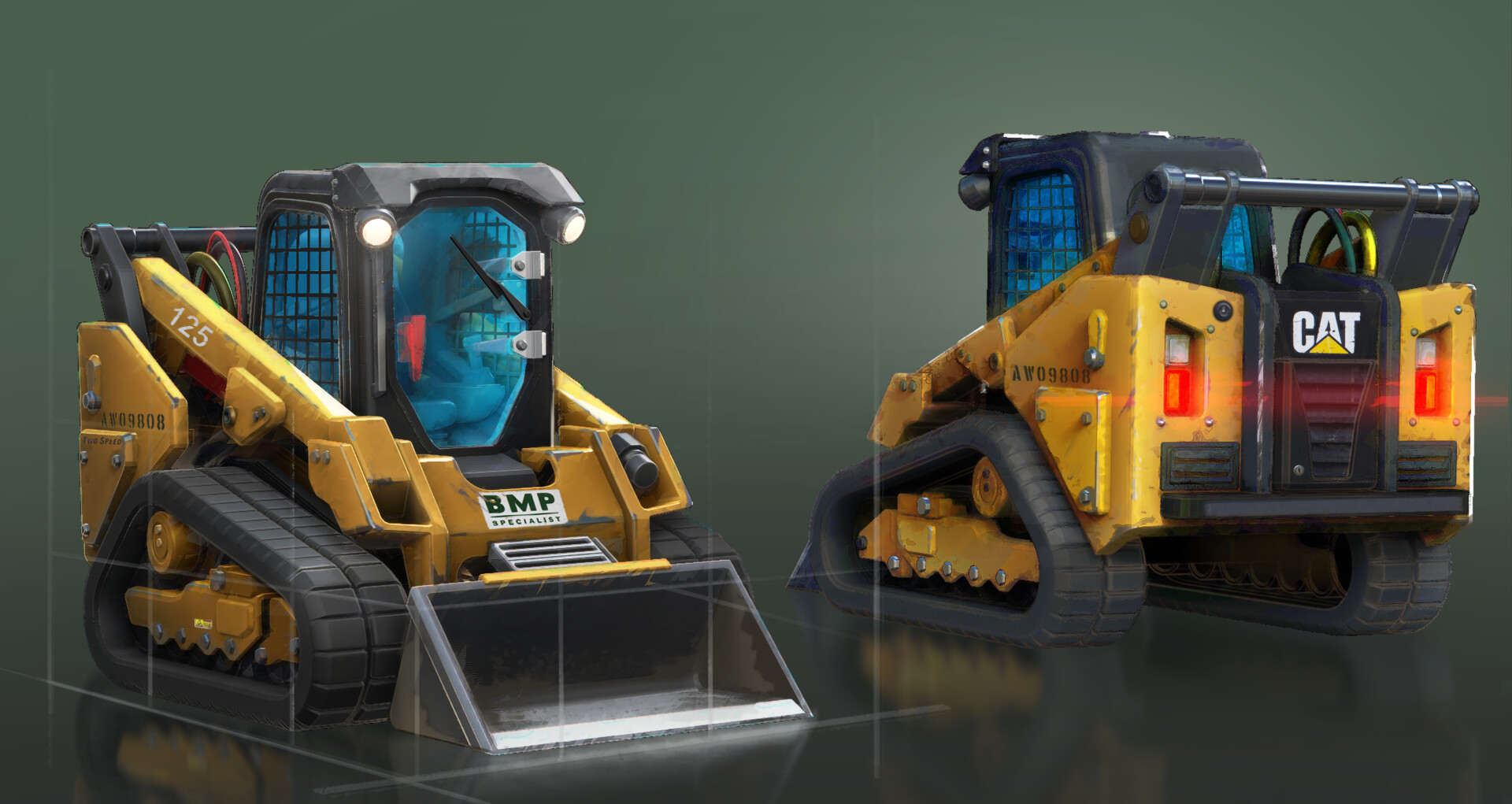 ArtStation - CAT Bulldozer