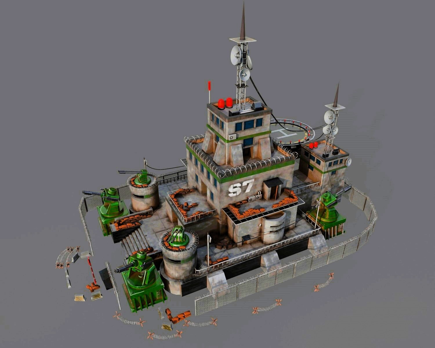 ArtStation - MILITARY HEADQUARTERS