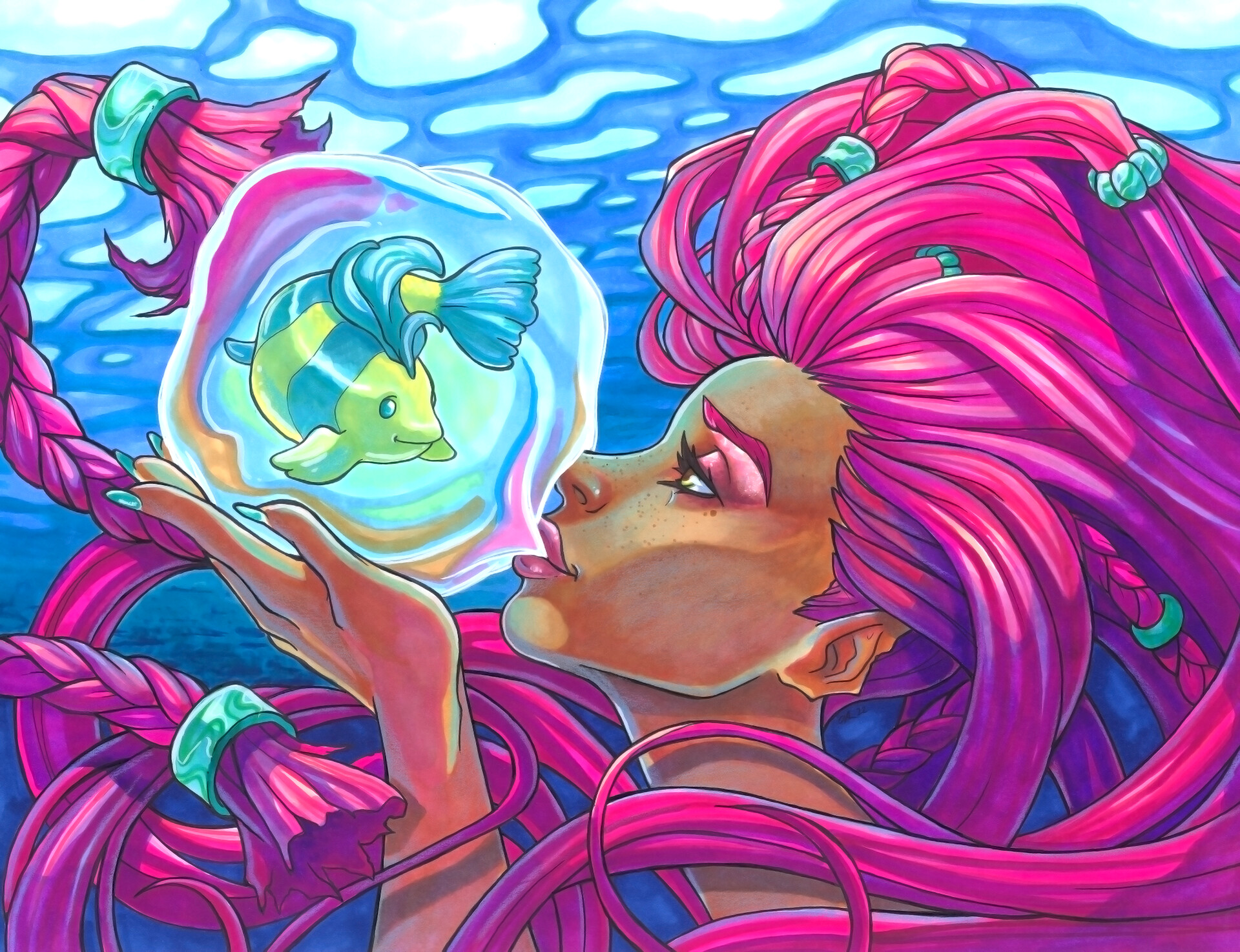 ArtStation - Bubble Kiss