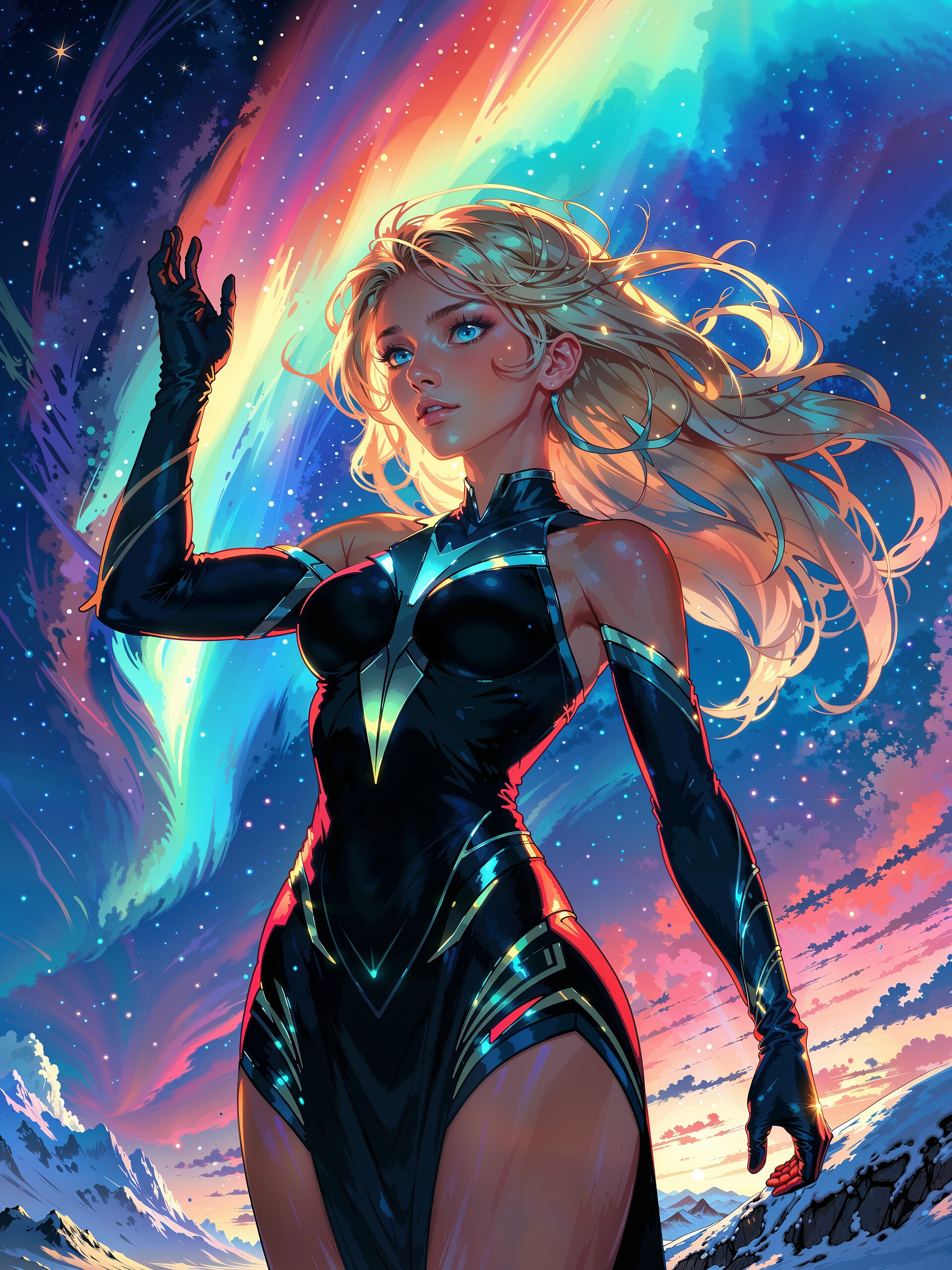 ArtStation - Astral Weaver: Celestial Guardian of the Northern Lights