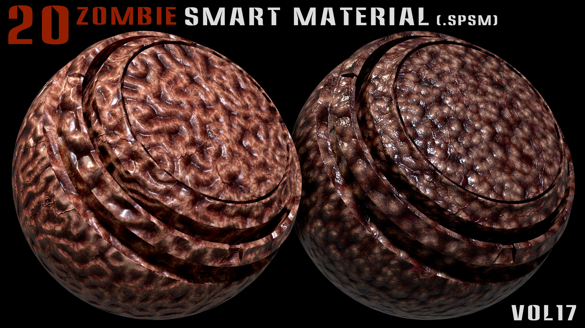 Mona Ghafourian - 20 Zombie Smart Material for Substance Painter_Vol17