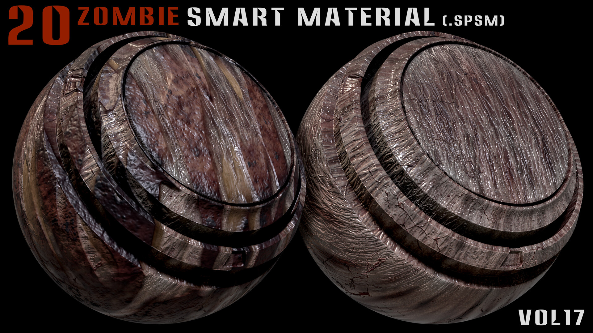Mona Ghafourian - 20 Zombie Smart Material for Substance Painter_Vol17