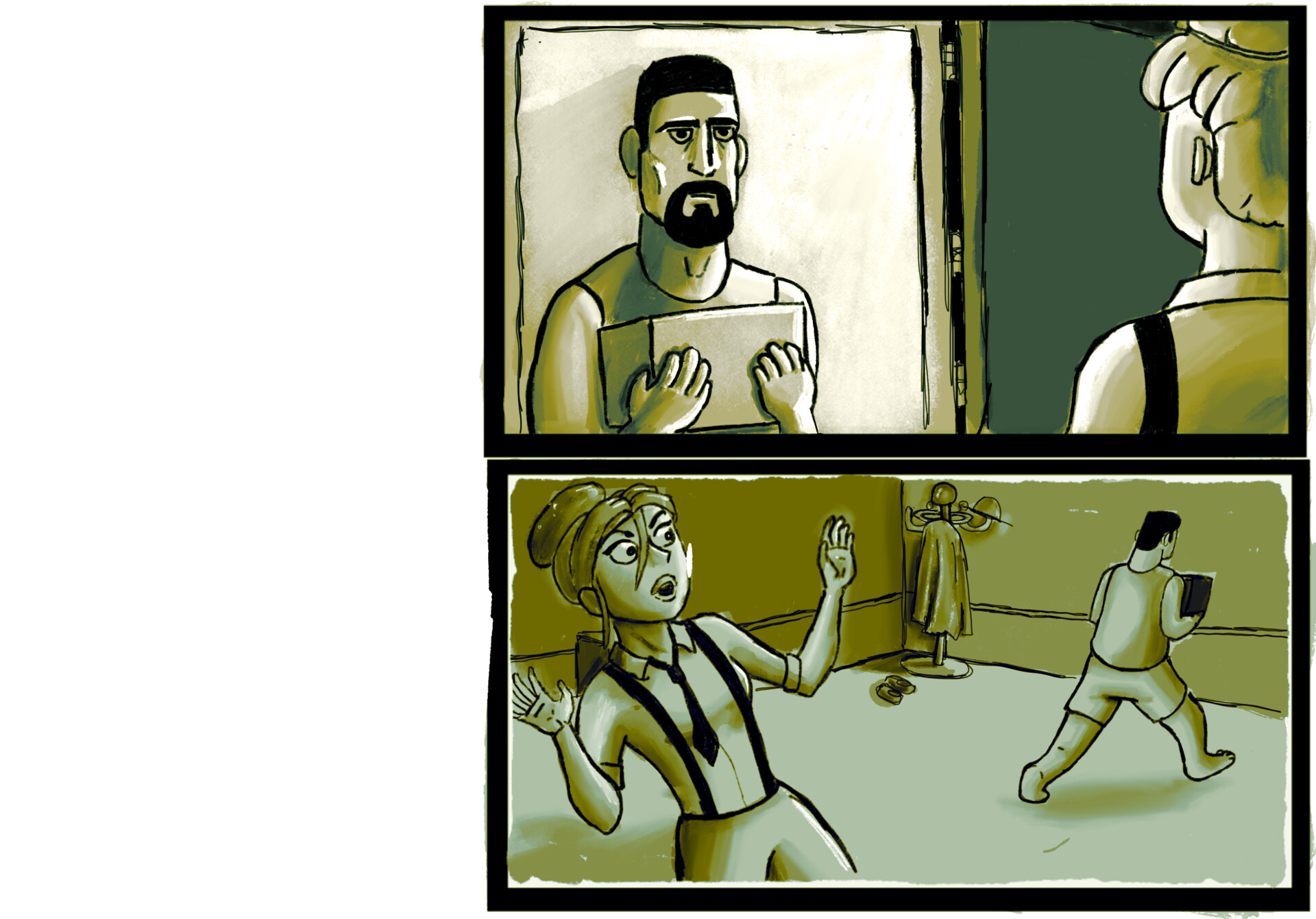 ArtStation - Storyboard shading and colorscript