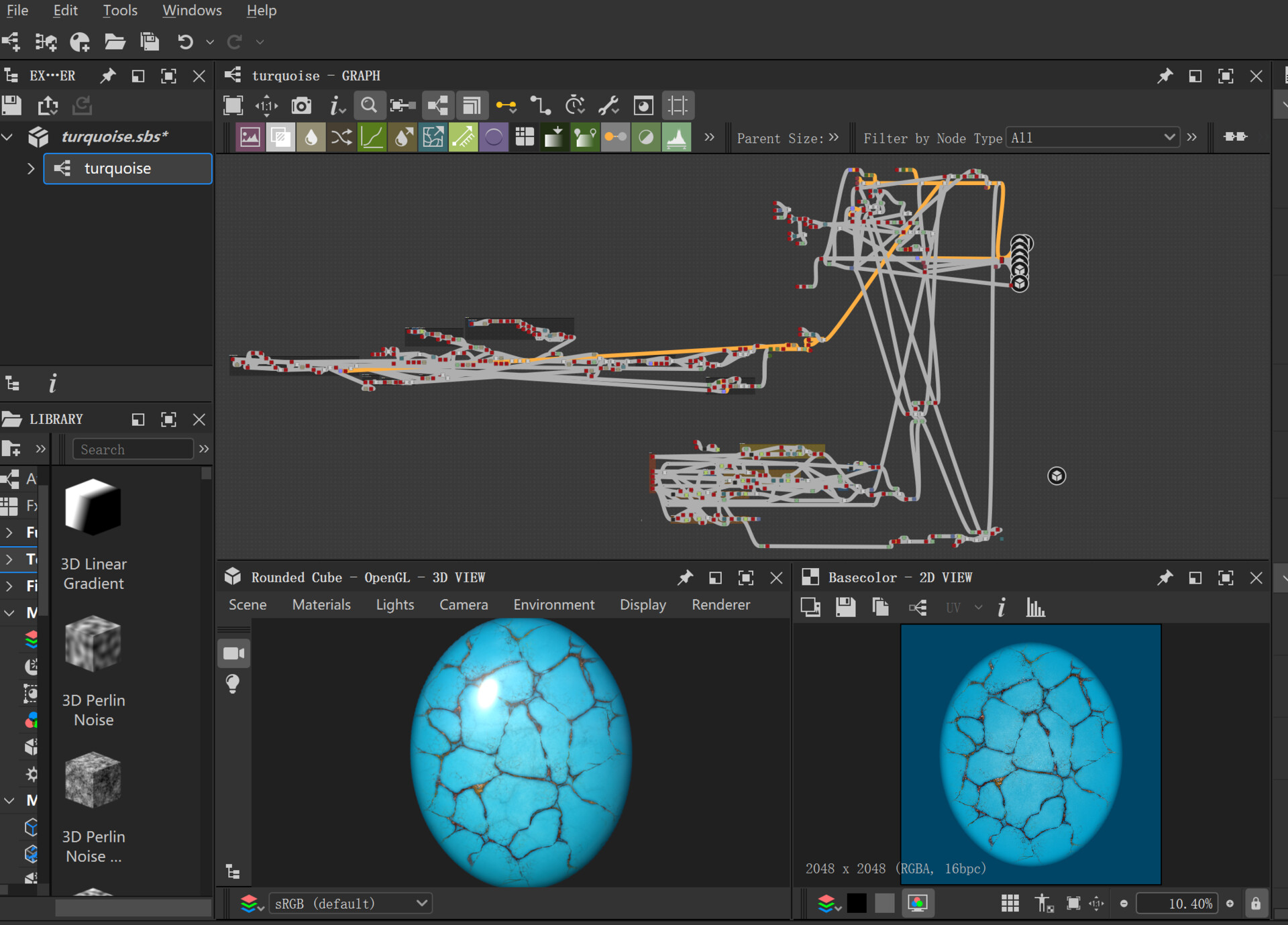 Xinping Cui - Turquoise Material