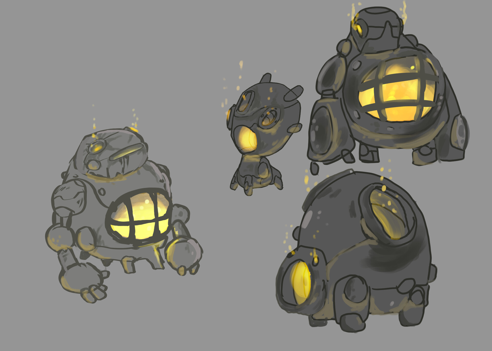 ArtStation - robot furnace