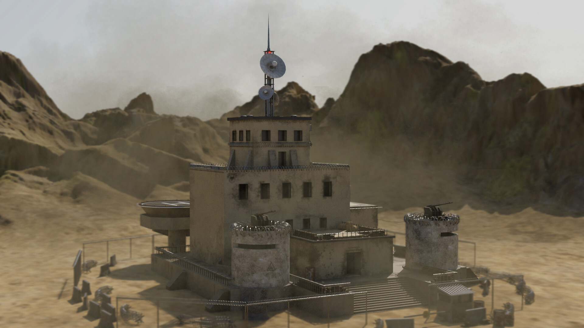 ArtStation - 3D MILITRY BASE ENVIRONMENT