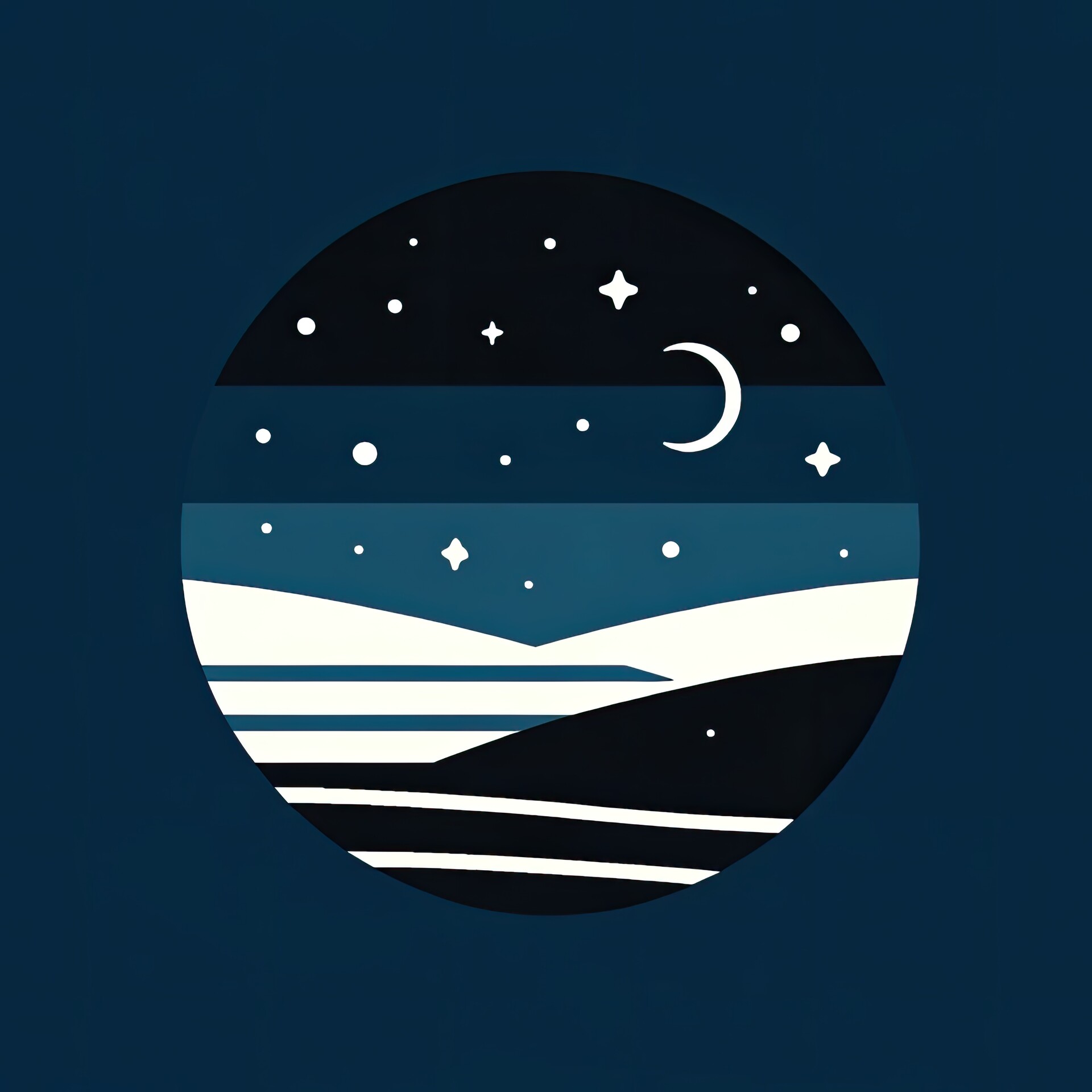 ArtStation - Abstract Interpretation of a Peaceful Night