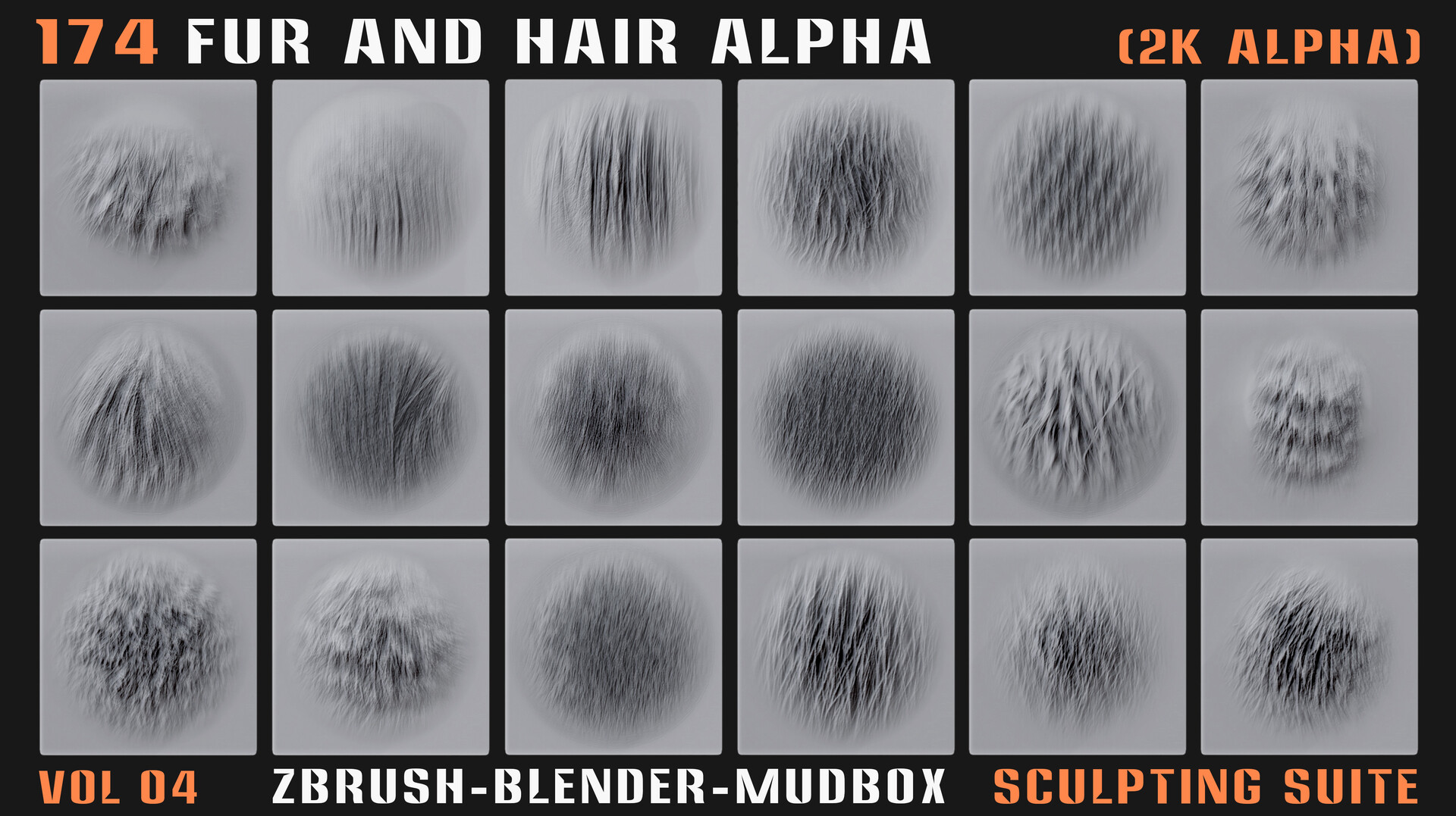 Mona Ghafourian - 174 Animal Fur and Hair Alphas - Vol. 04