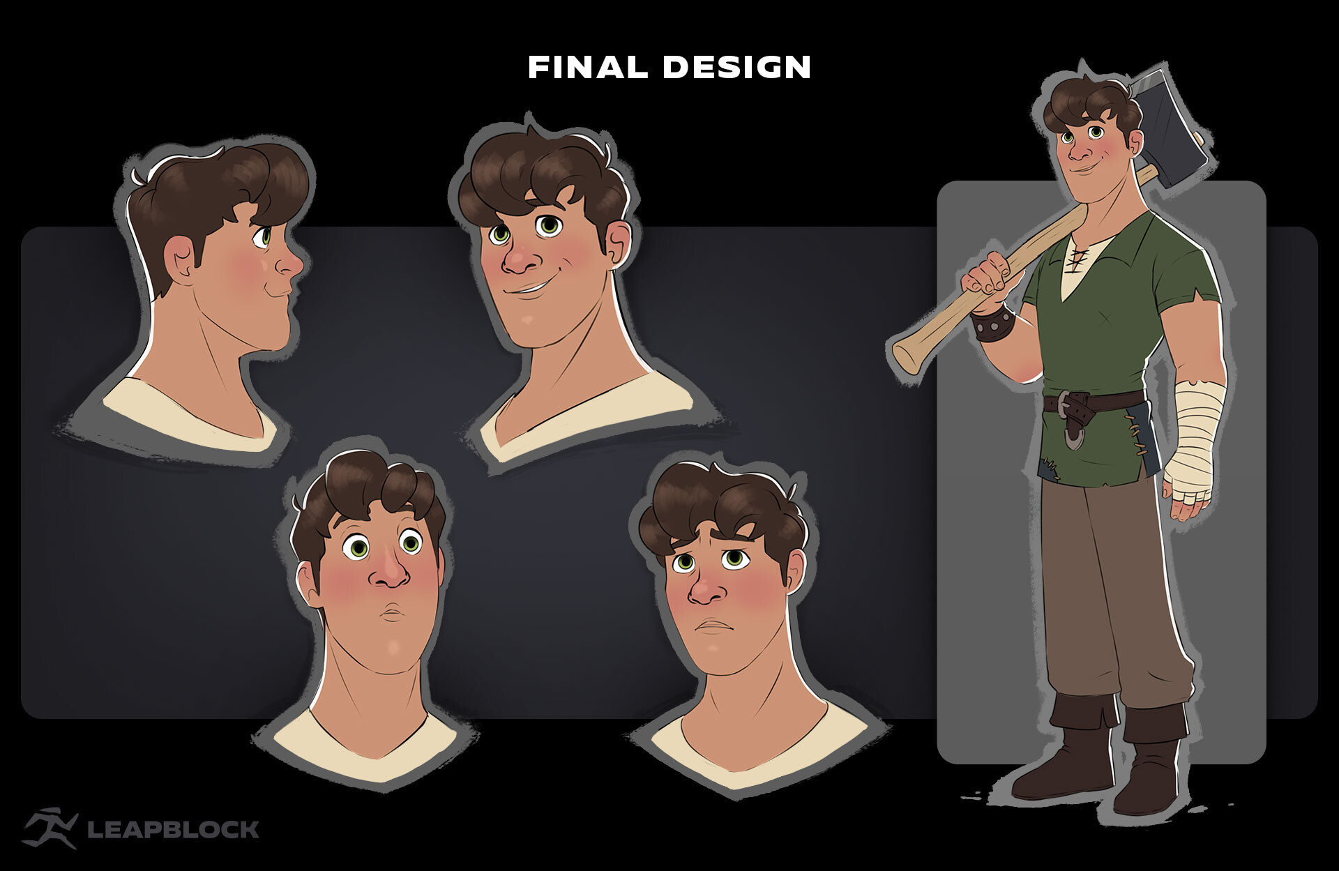 LeapBlock - Nathan - Full Character Design