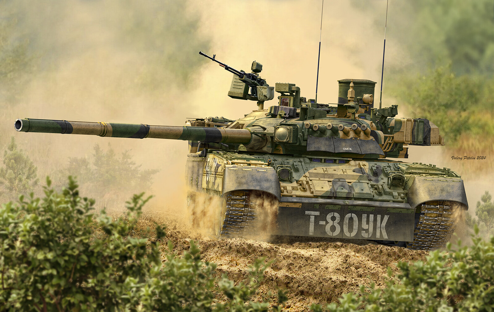 Valery Petelin - T-80UK (box art for RFM)