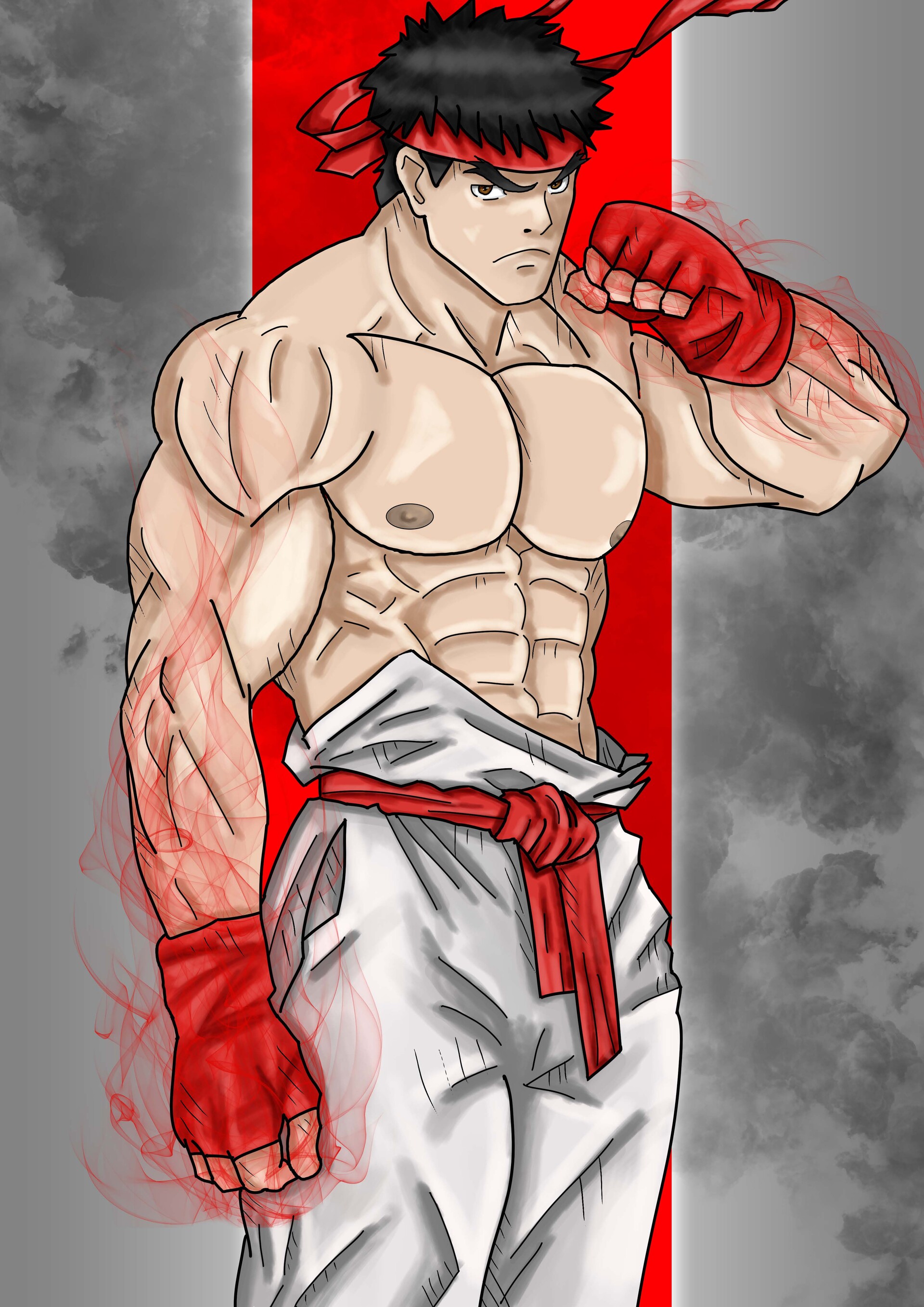 ArtStation - Ryu from Streetfighter Fan Art