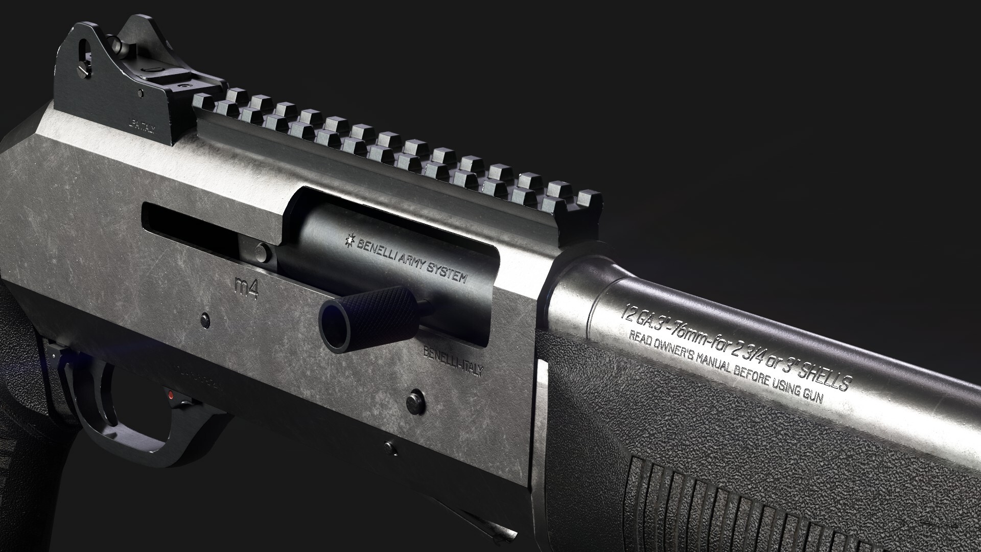 ArtStation - Shotgun Benelli M4
