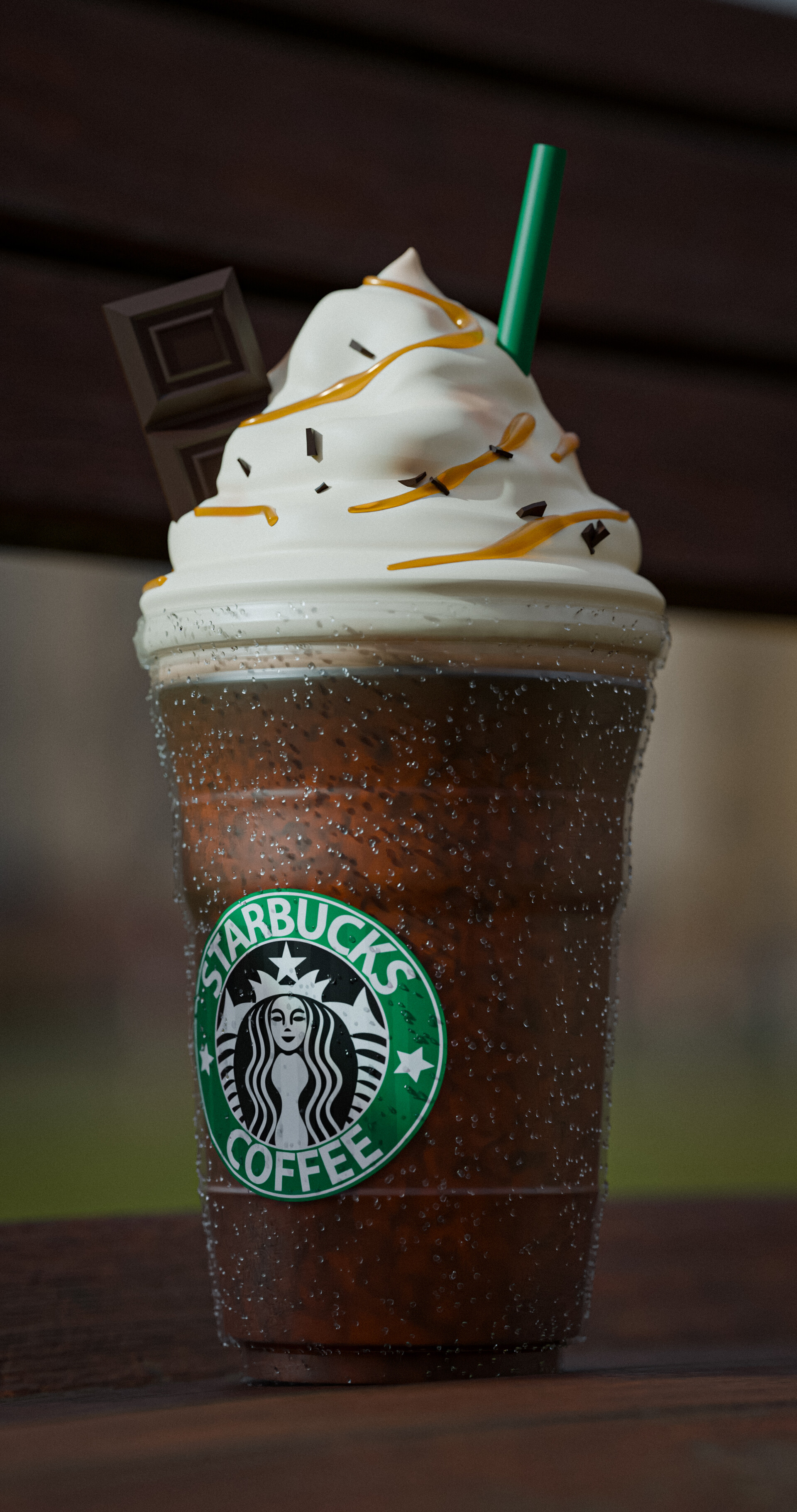 ArtStation - Realistic 3D render of Starbucks coffee