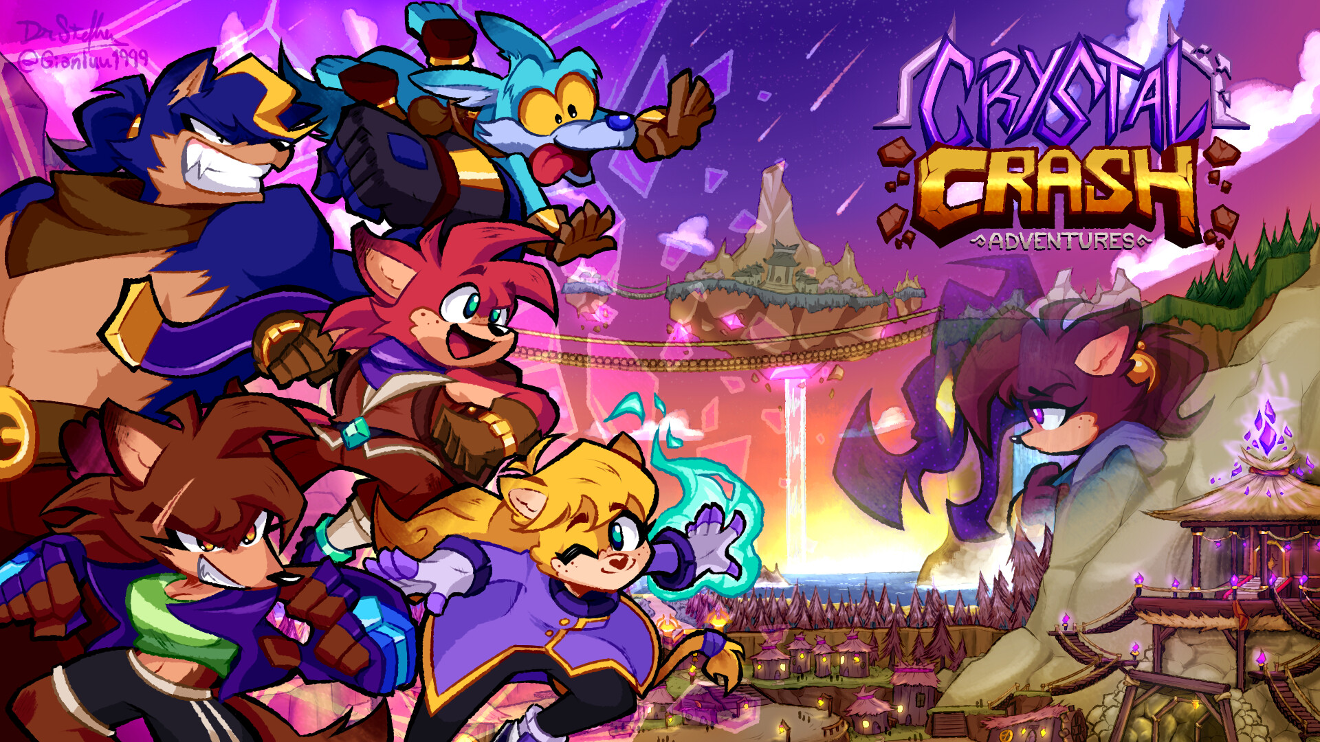 ArtStation - Crystal Crash Adventures - Concept Splash Art