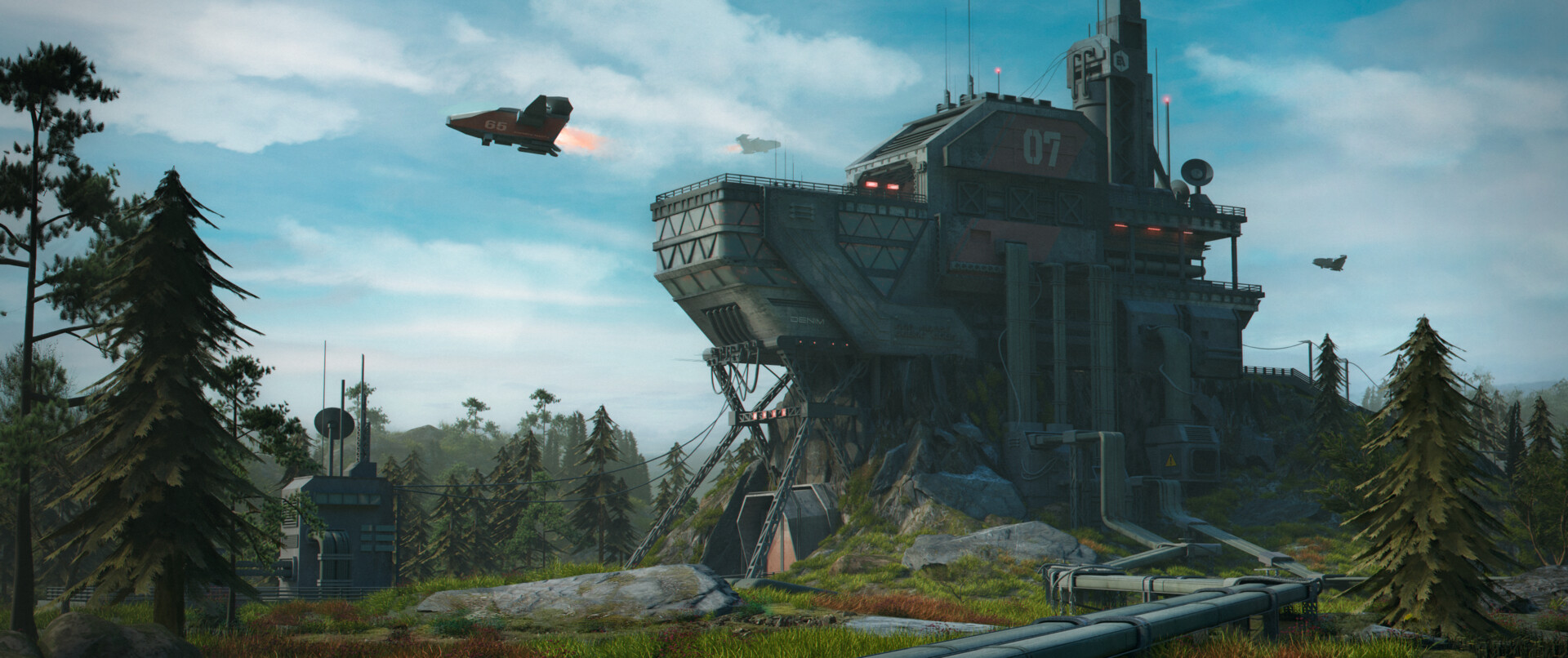ArtStation - sci fi base