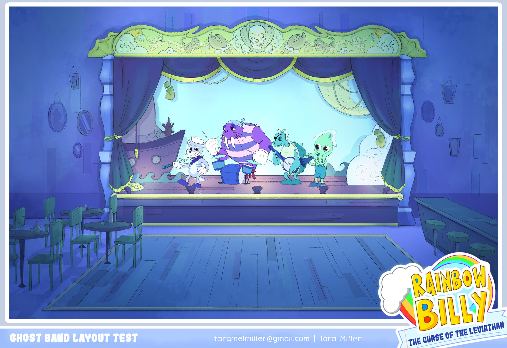 Tara Miller - Rainbow Billy: Ghost Band Character Design and Layout