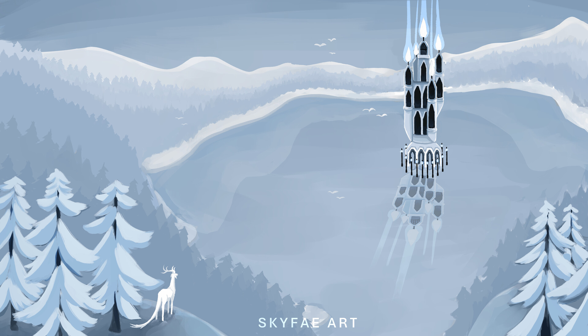 ArtStation - Frozen Azure Palace