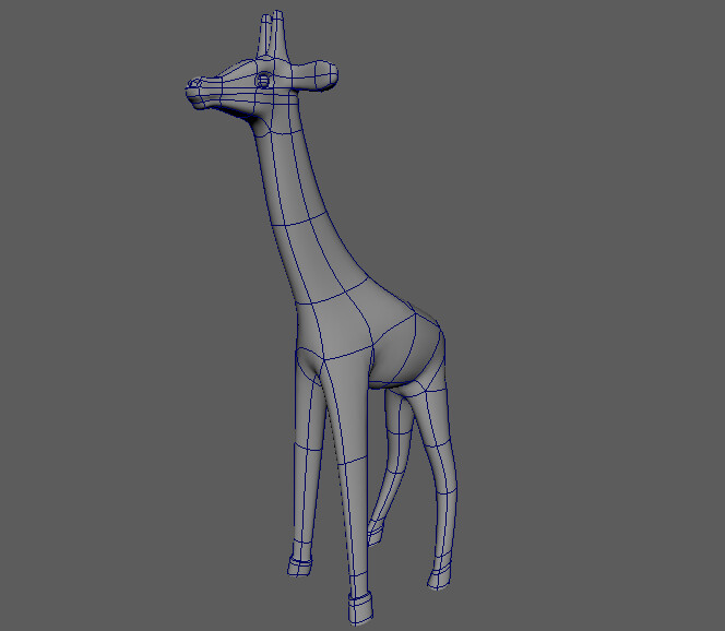 ArtStation - MAYA Modeled Giraffe