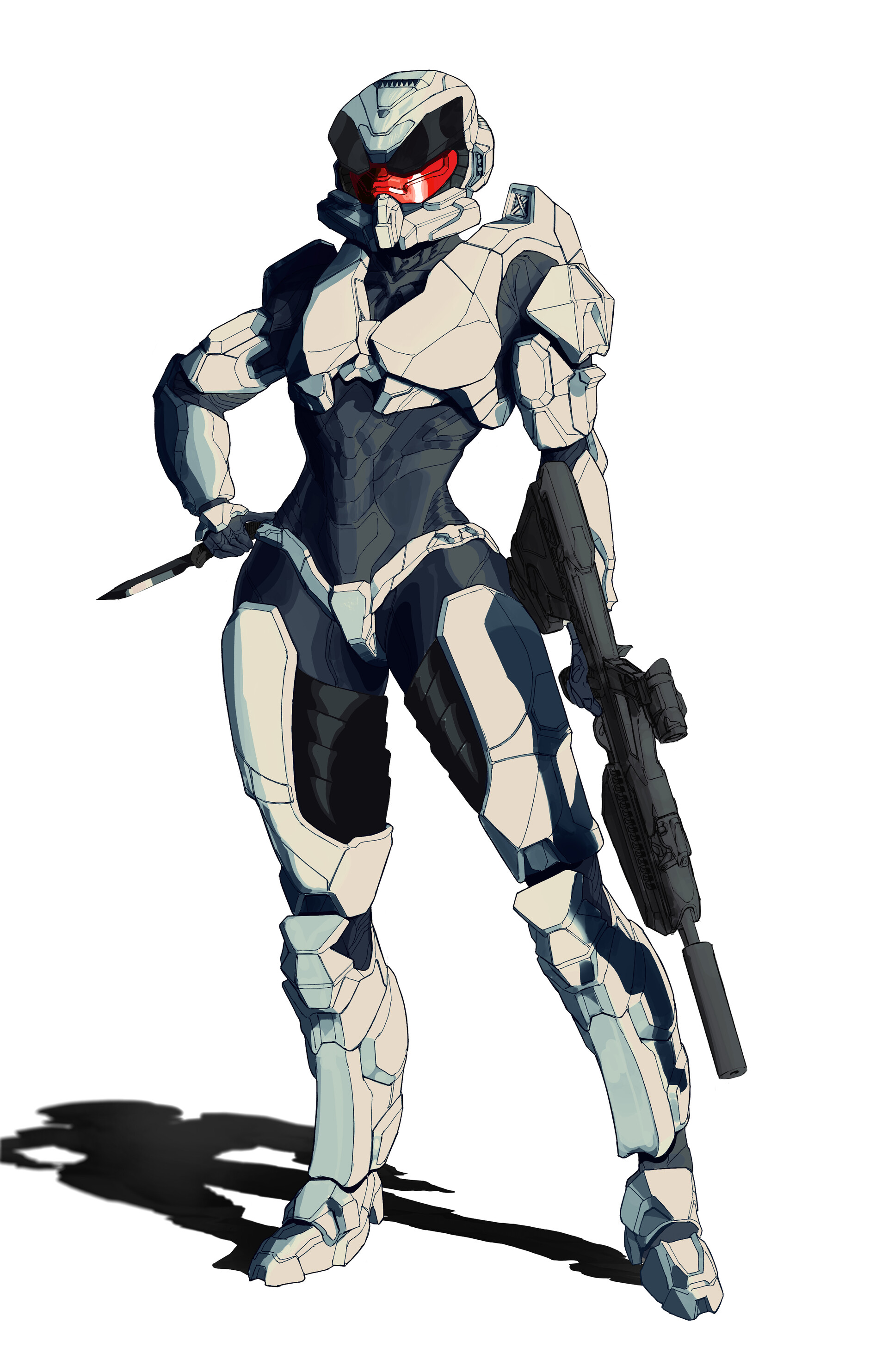 Halo Female Spartan Drawing