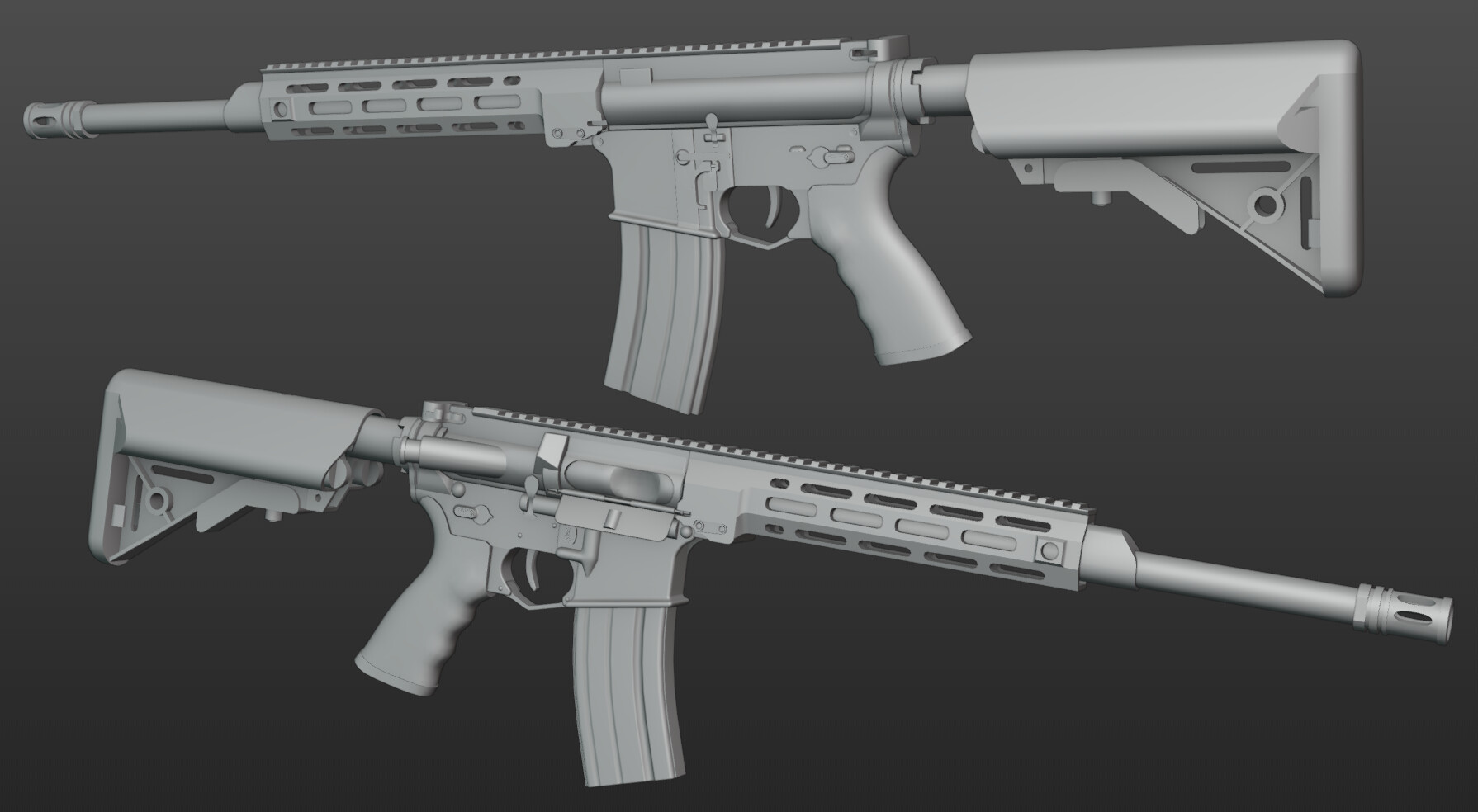 ArtStation - LMT MARS-L 5.56 Ambidextrous Rifle