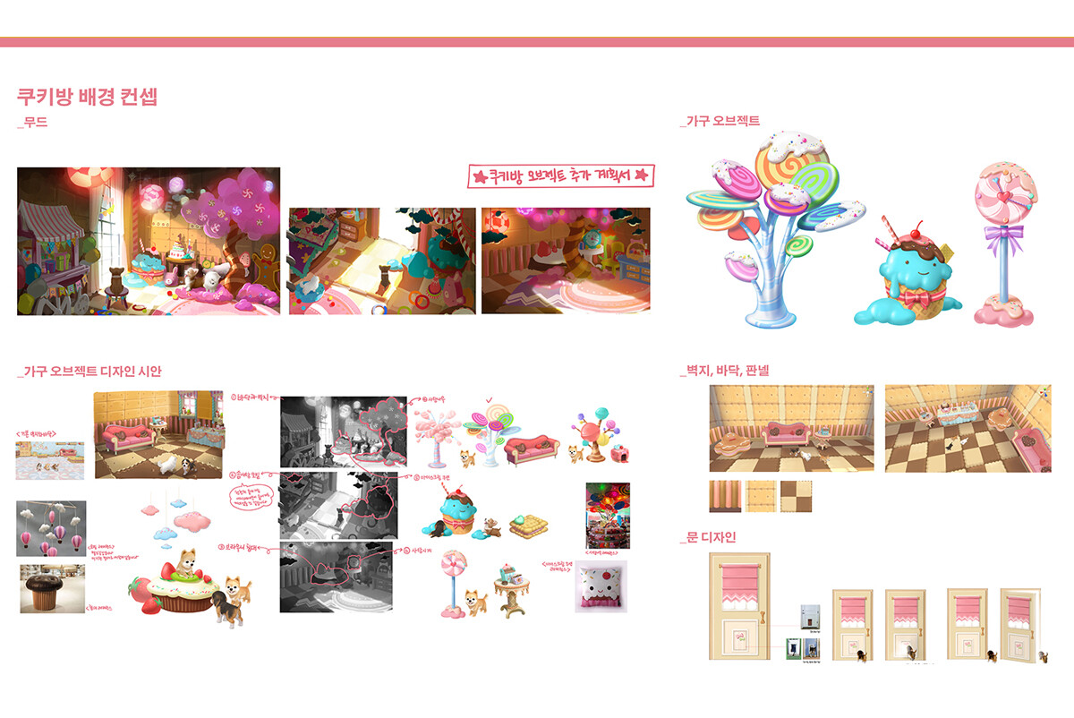 ArtStation - 쿠키방 컨셉 원화 Cookie Room Concept Art