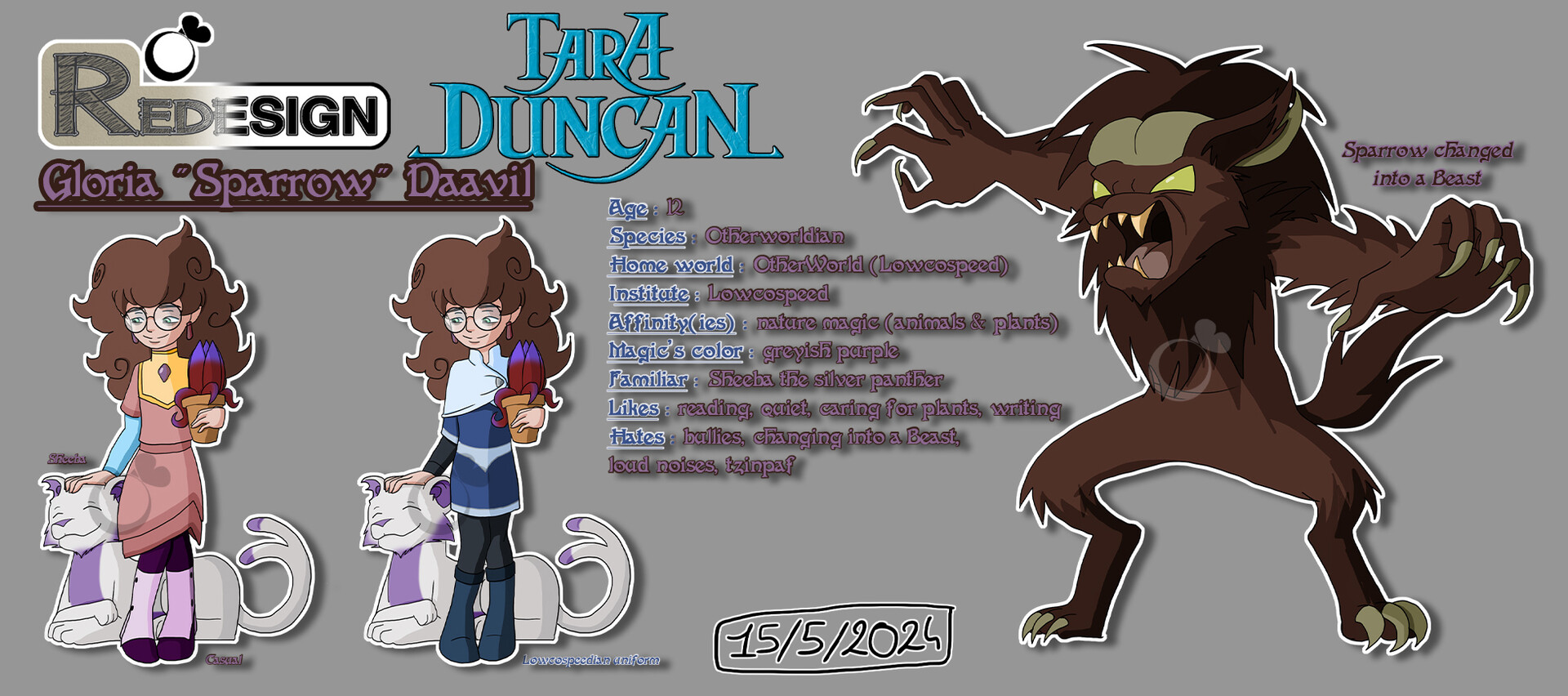 Mello T. Befan - "Tara Duncan" - Redesign