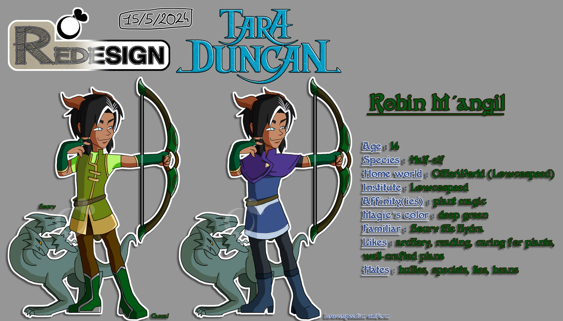 Mello T. Befan - "Tara Duncan" - Redesign