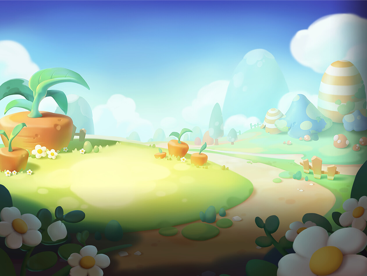 ArtStation - BnB M 봄 버전 로비 컨셉 원화 BnB M Spring Concept Art