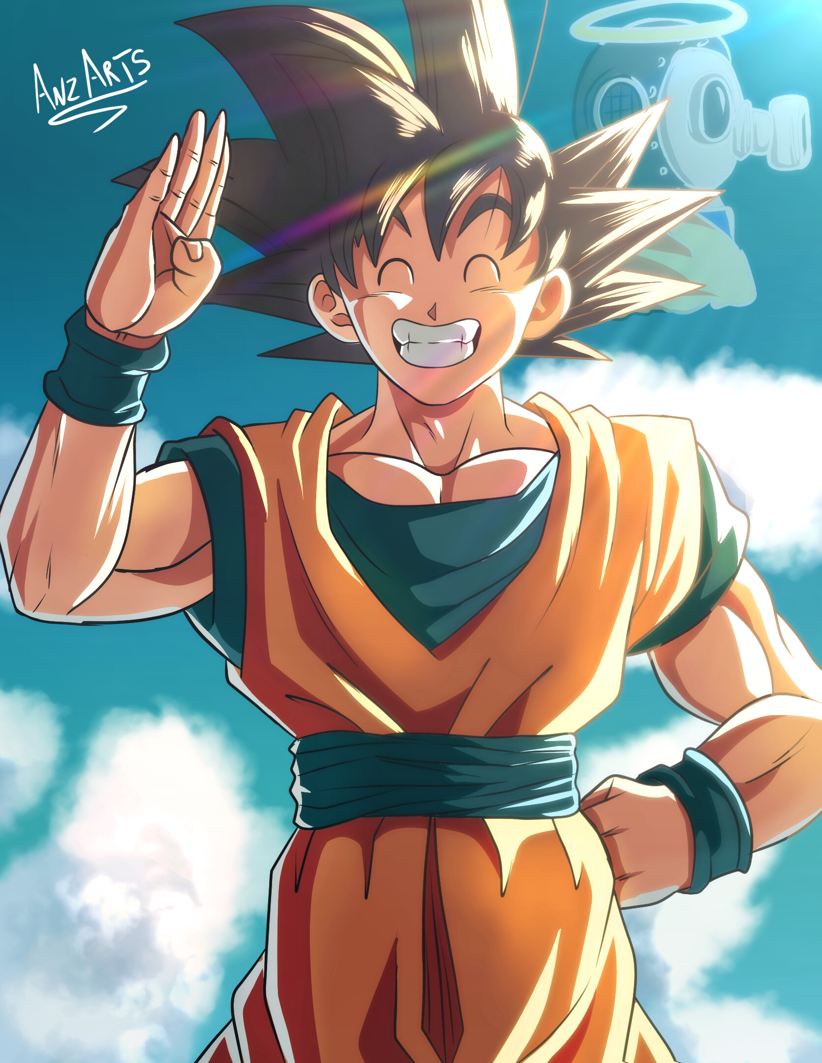 ArtStation - Goku Day Art as a tribute to Toriyama Sensei