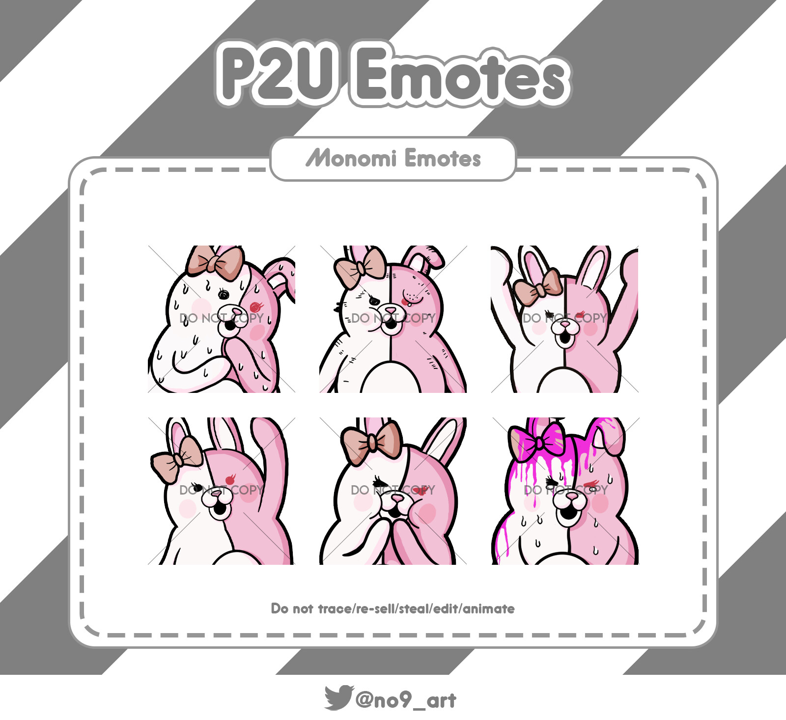 ArtStation - Monomi Emotes P2U