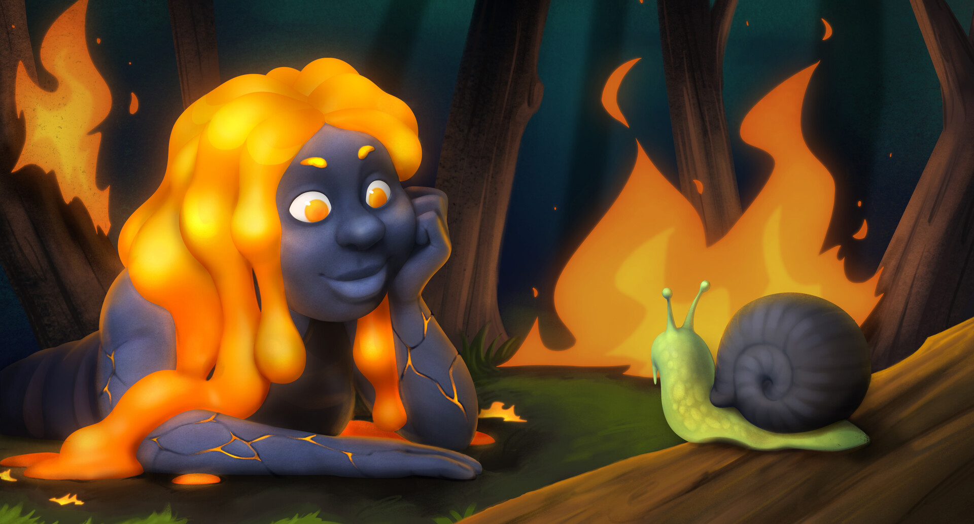ArtStation - Lava Lady