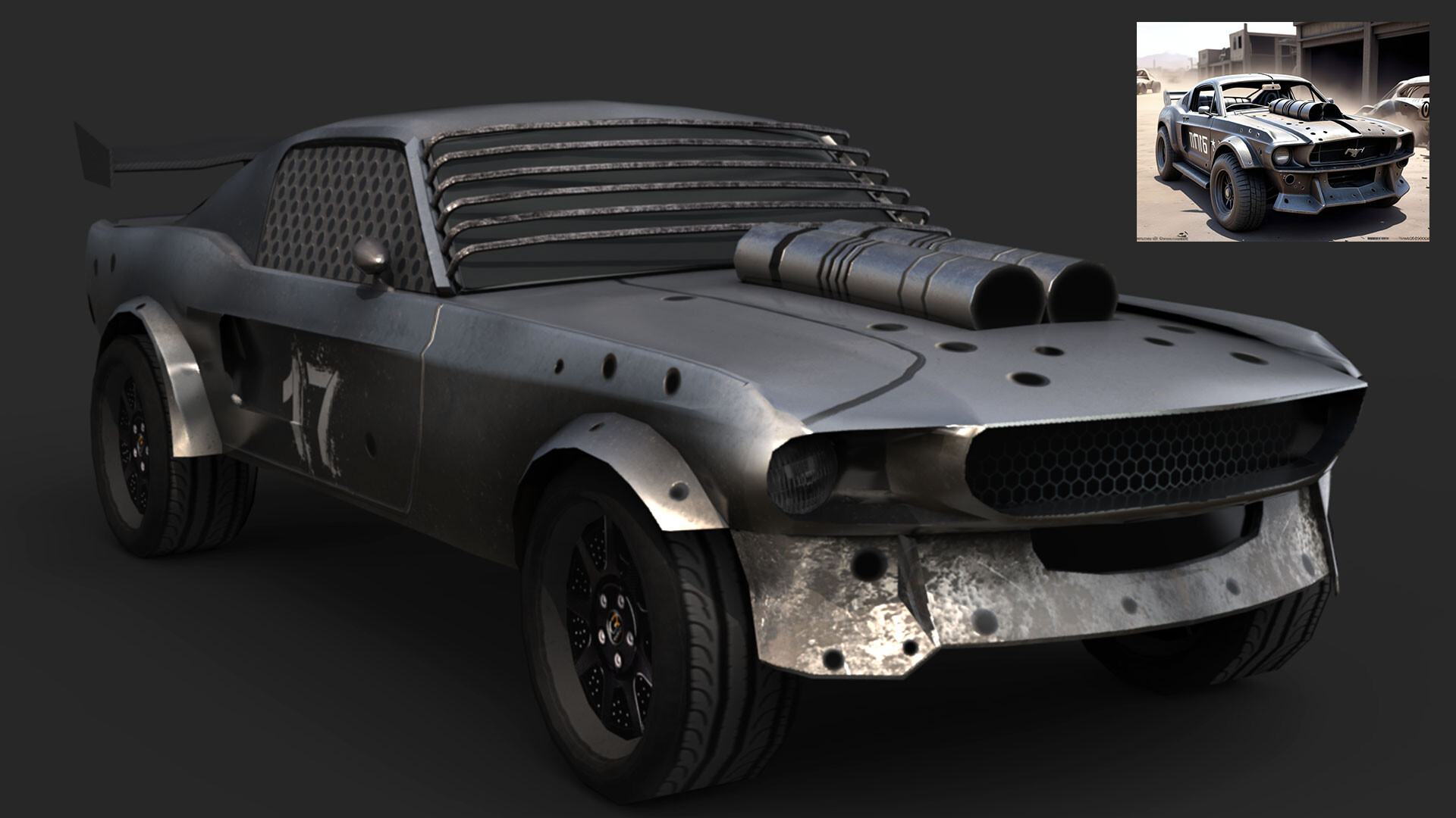 ArtStation - Mustang War Car