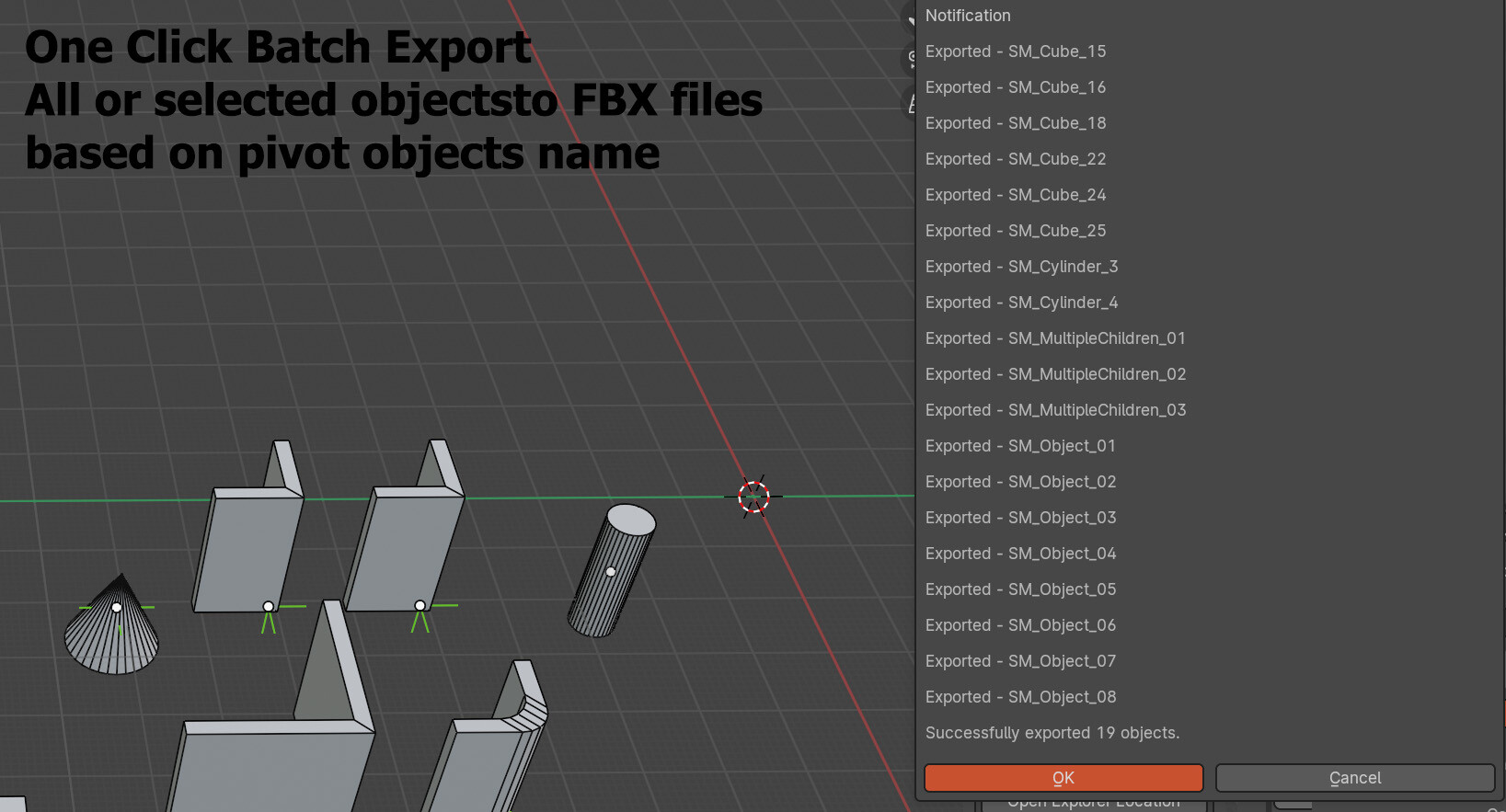 Luke Adwick - Blender 4 FBX(s) Batch Exporter and Scene Management system using Pivot objects ...