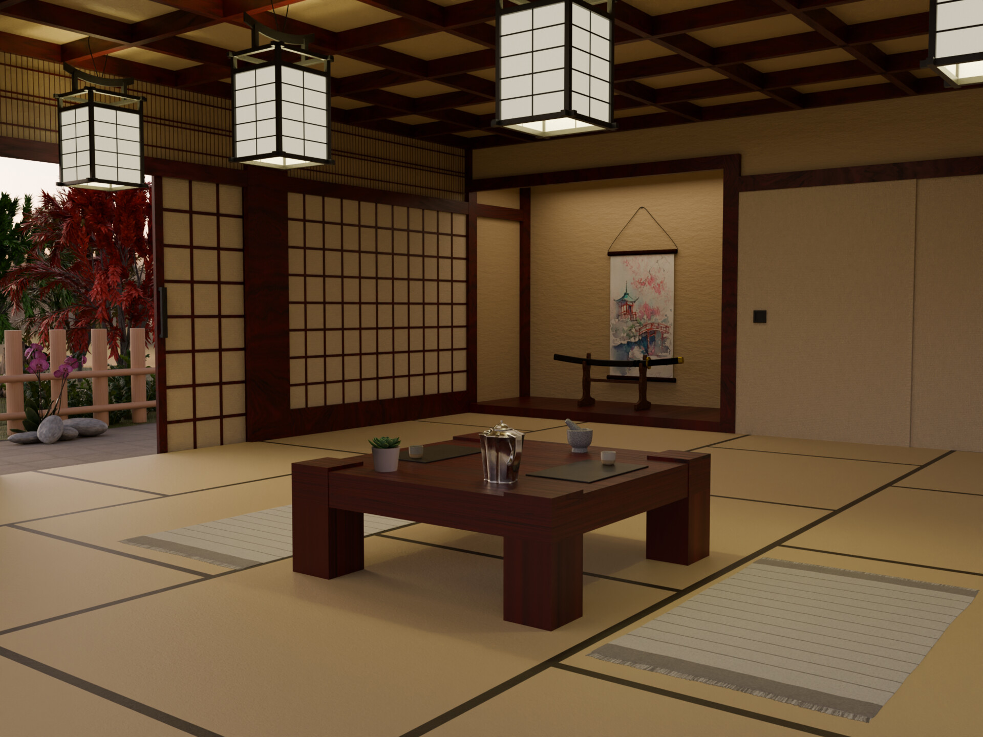 ArtStation - Japanese traditional house