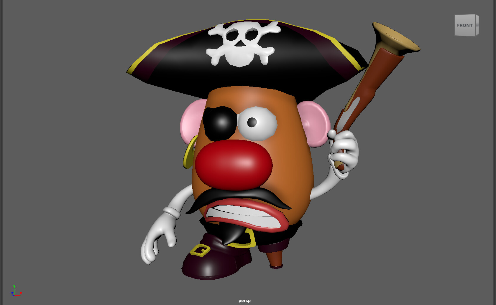 ArtStation - Mr. Potato Head (SCHOOL PROJECT)