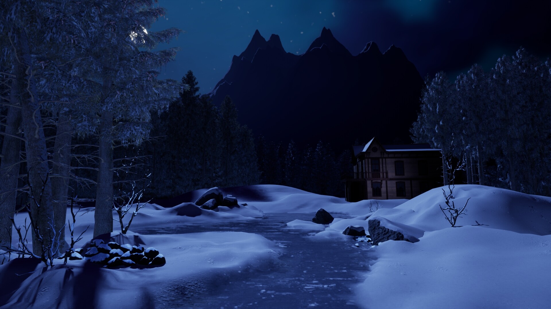 ArtStation - snow landscape