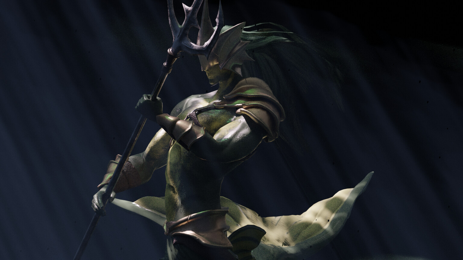 ArtStation - Merman Warrior