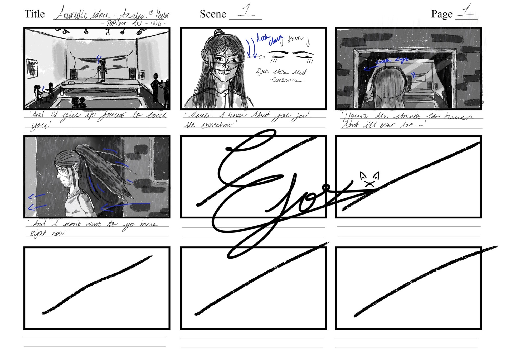 ArtStation - Mini storyboard for my OC’s