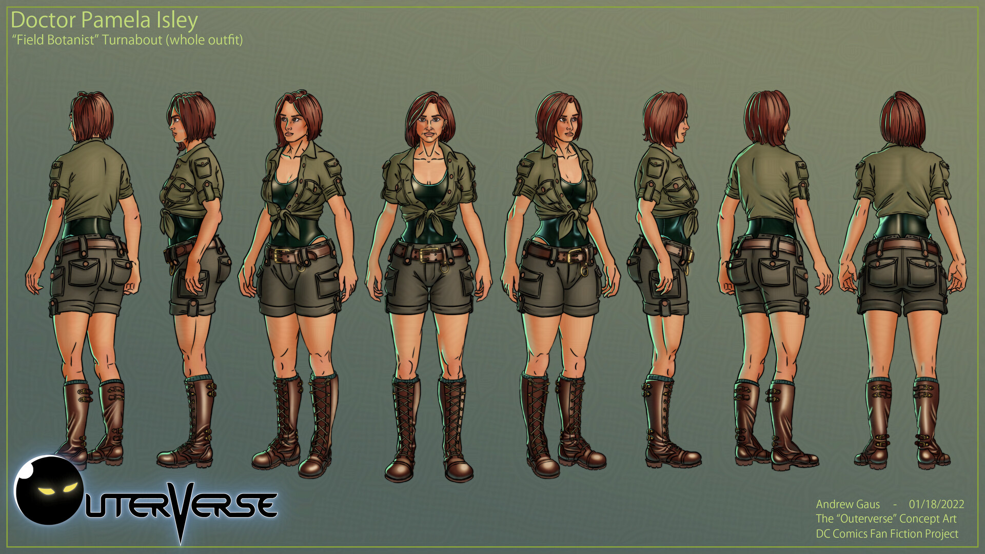 Andrew Gaus - Doctor Pamela Isley - OuterVerse Character Design, v1 ...