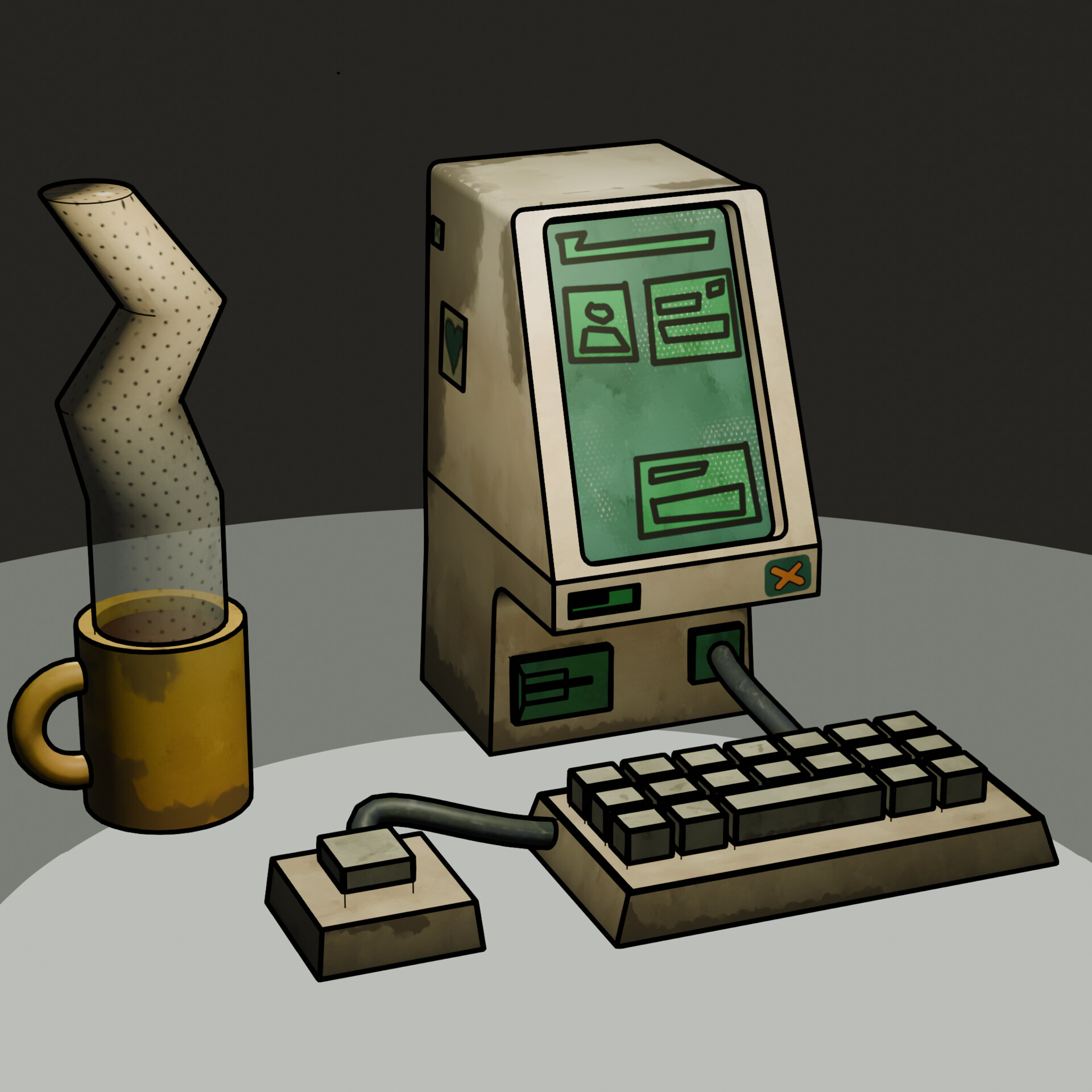 ArtStation - Old Computer